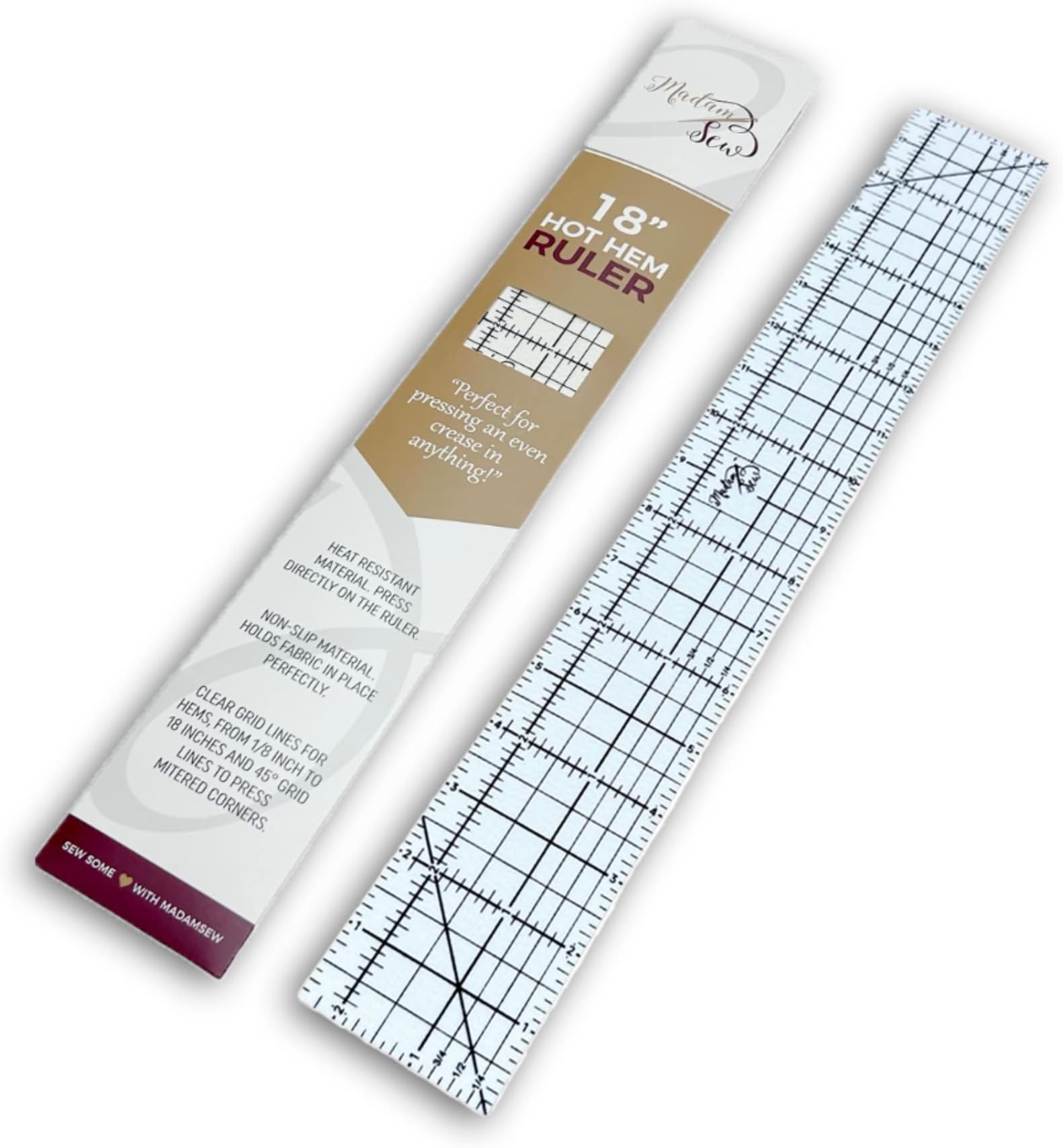 Amazon.com: O'Lipfa 11111 Ruler with Lip Edge, 5 x 24-Inch