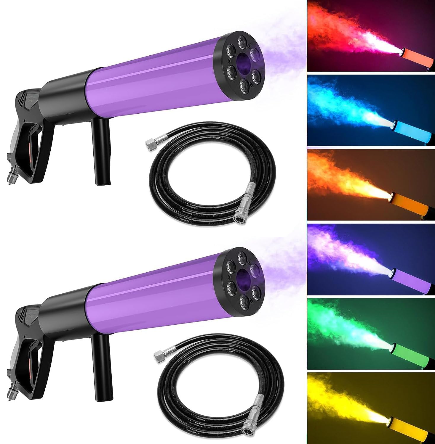 Amazon.com: CO2 Jet Machine Blaster Led HandHeld CO2 Cannon Smoke ...