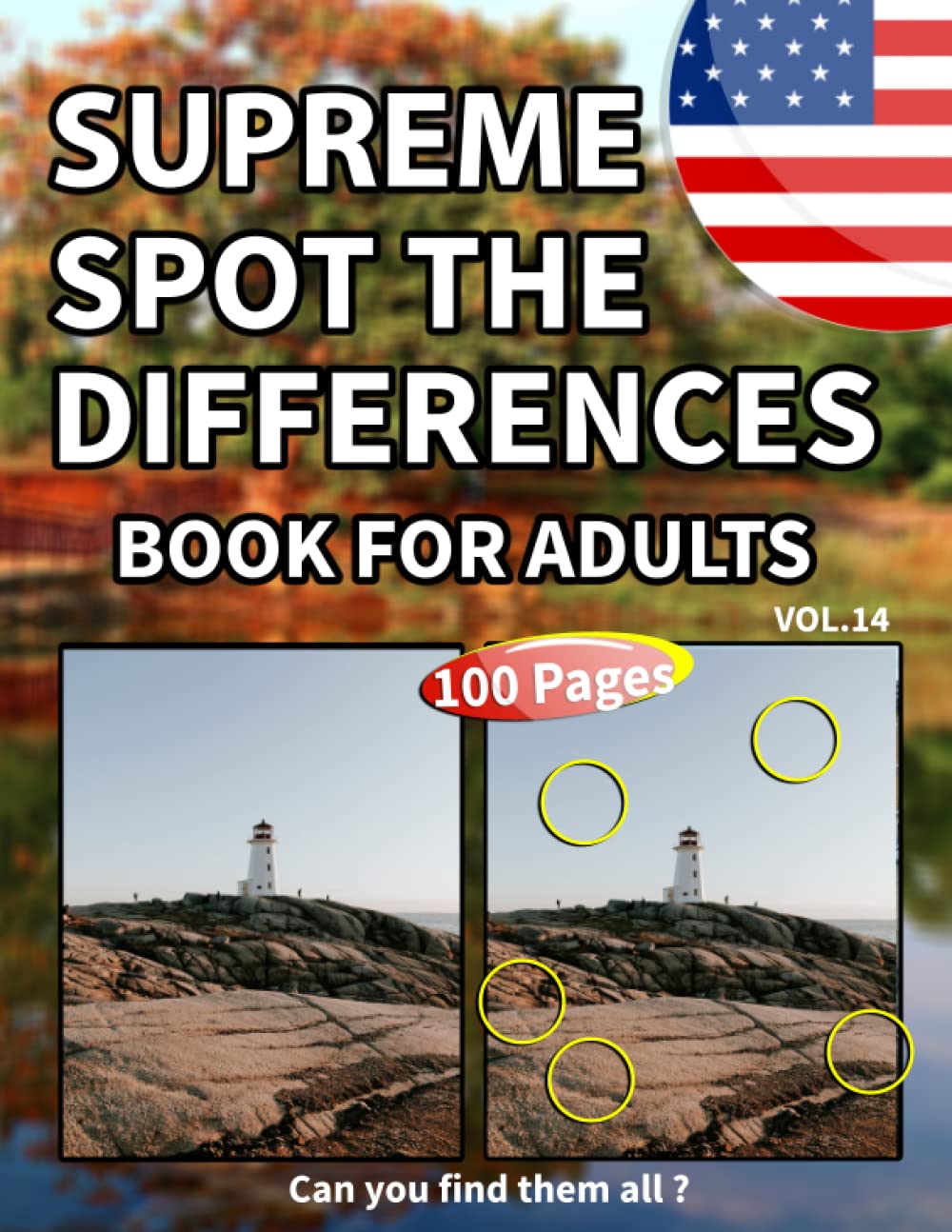SUPREME SPOT THE DIFFERENCES BOOK FOR ADULTS VOL.14: Brain Games ...