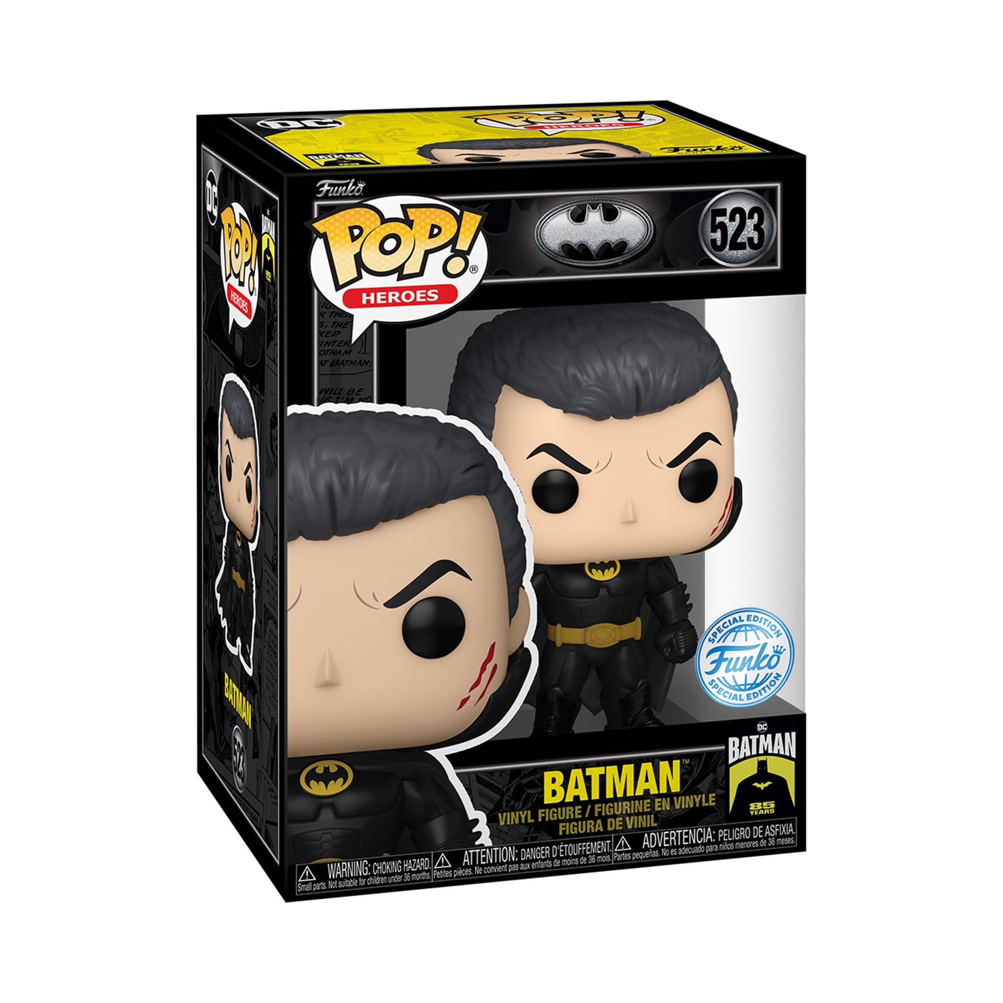 Funko Pop! DC: 85Th Anniversary Batman - Batman 523 Stcicker Special ...