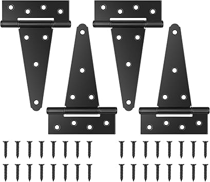 Amazon.com: DURIGID 4 Pack 6 Inch T Hinge, Heavy Duty Hinges for Wood ...
