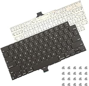 Amazon.com: US Keyboard with Flex Cable + Screw Kit Replacement for ...