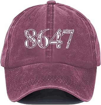 Amazon.com: 8647 Hat 8647 Baseball Cap Funny Men Women Hat Unisex ...