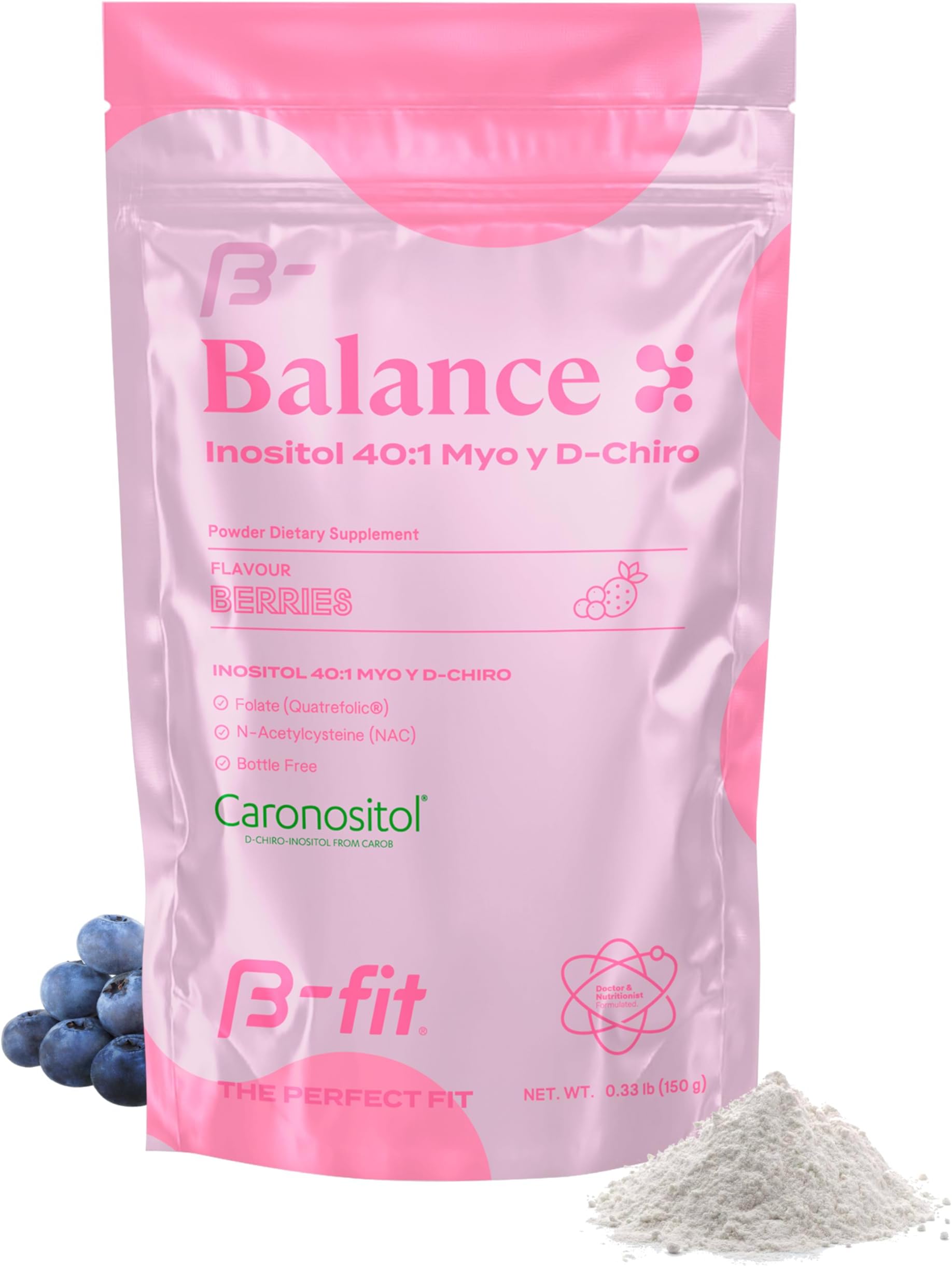 Amazon.com: B-FIT B Inositol Balance 150g - Inositol 40:1 Myo & D-Chiro ...