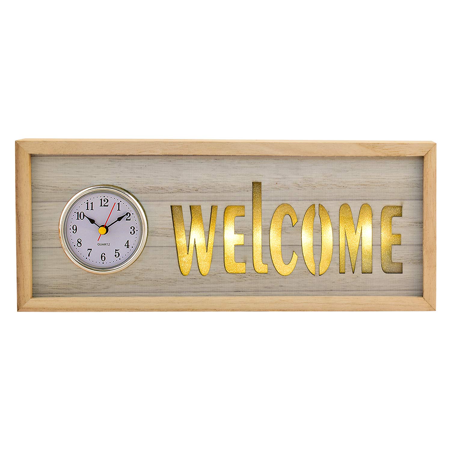 Buy ARCHIES Welcome Clock Wall for Wall Display for Home as ...