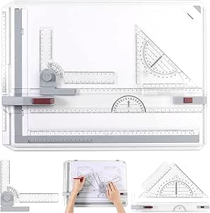 eSynic A3 Drawing Board Set, A3 Multifunction Drafting Table Adjustable ...