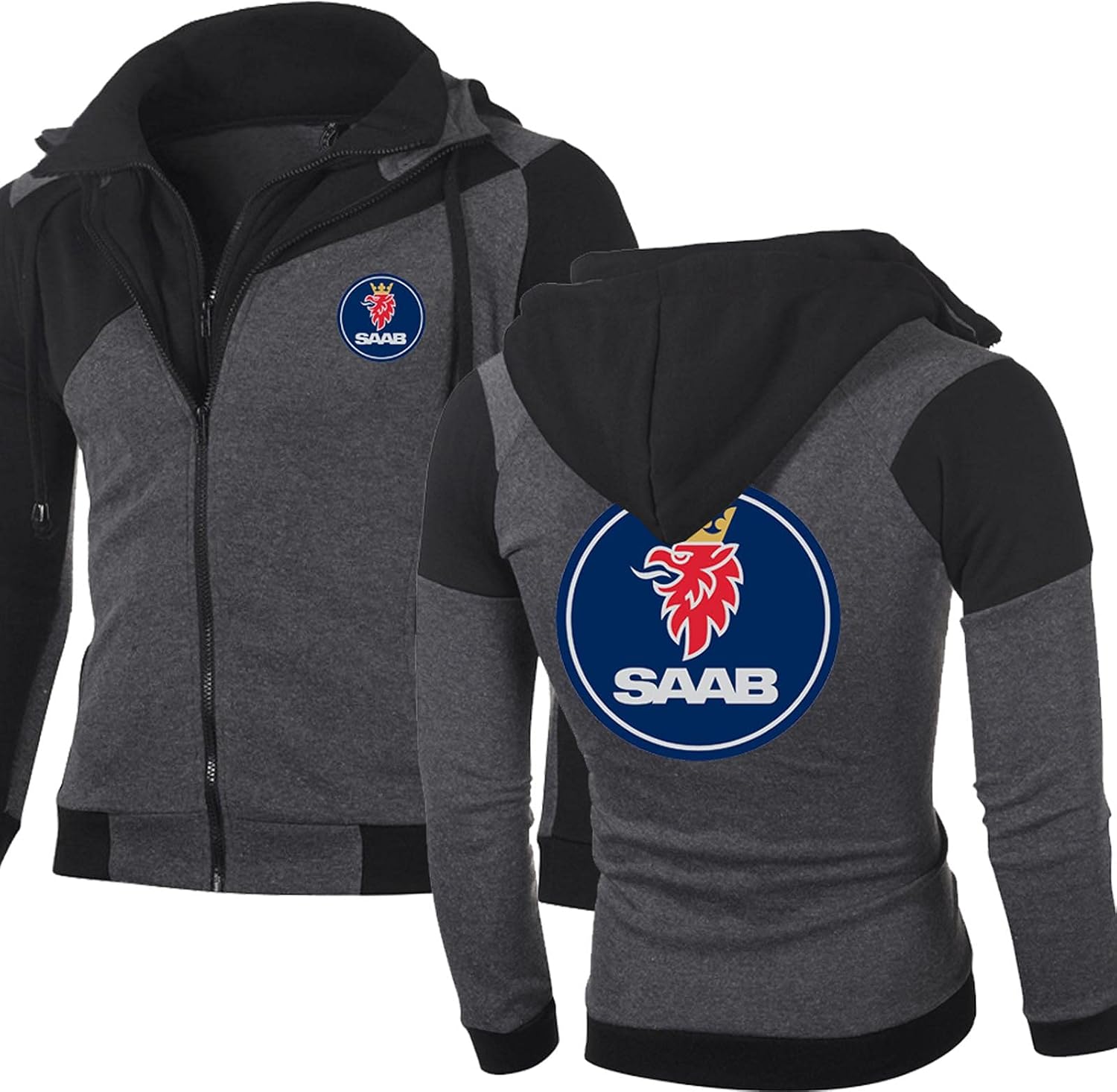 Herren-Sweatshirt Hoodie Für Saab-Druck Unisex Casual Doppel ...