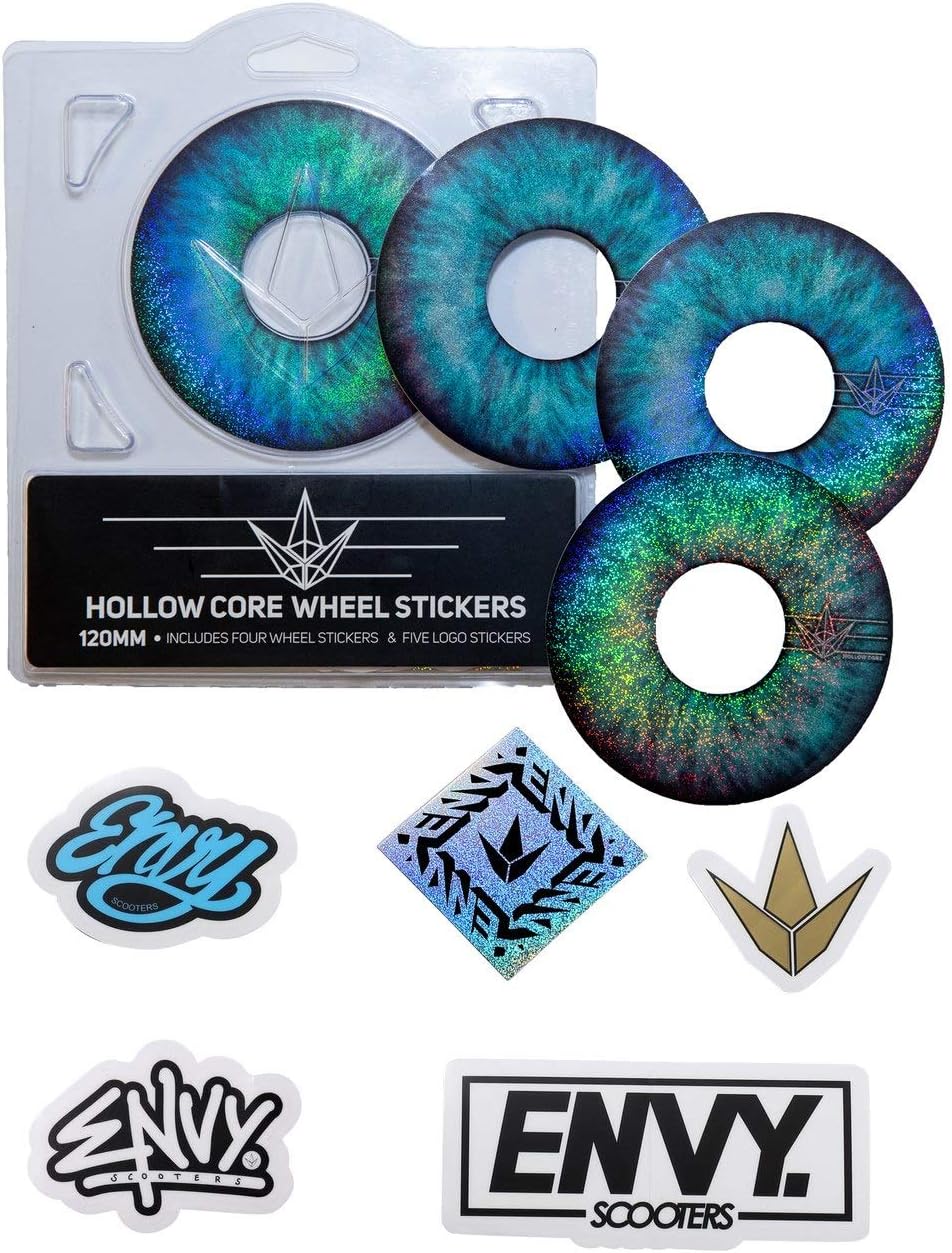 Amazon.com: Envy Scooters 120mm Blue Eye Wheel Stickers : Toys & Games