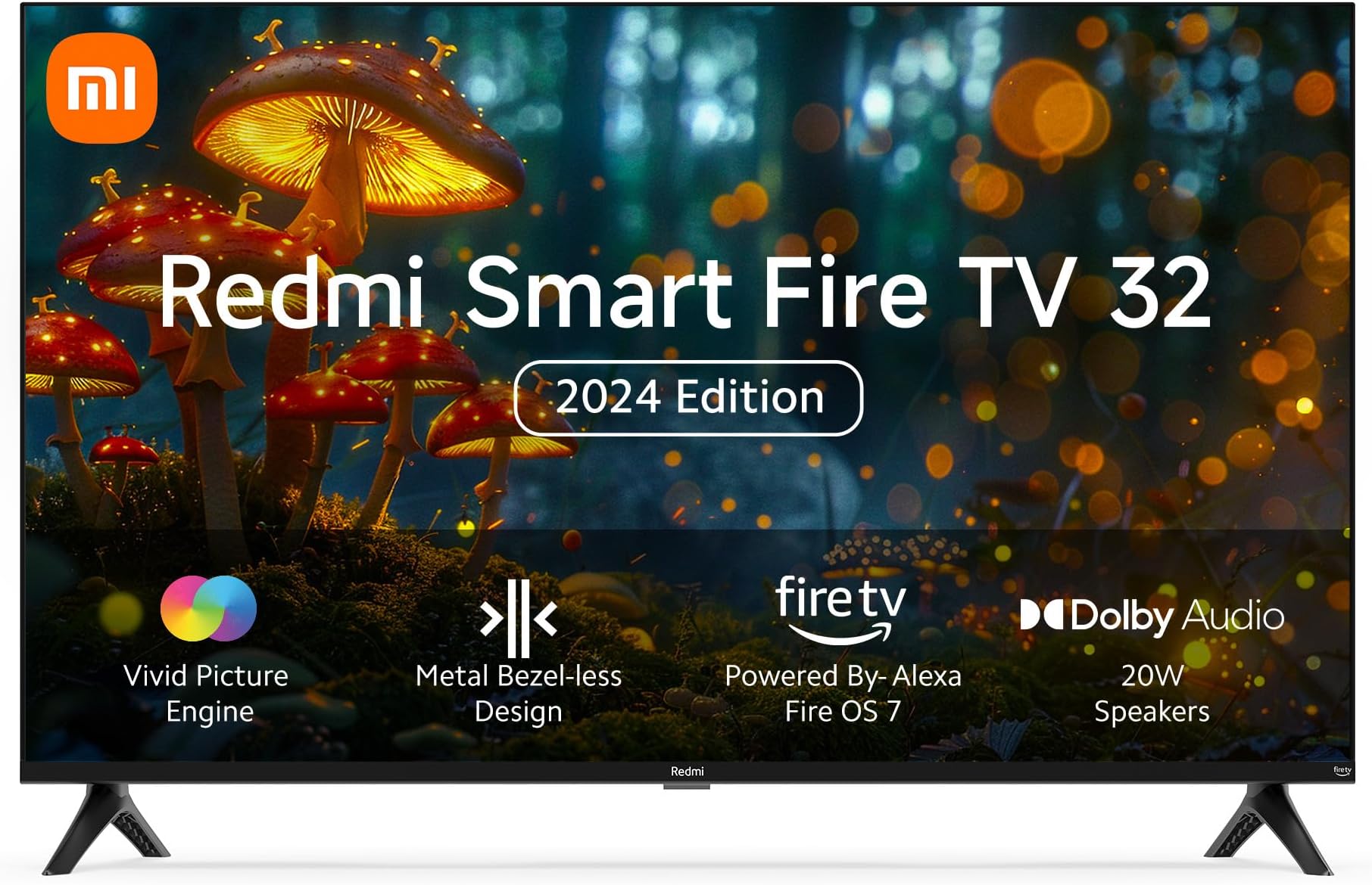 Redmi Xiaomi 80 cm (32 inches) F Series HD Ready Smart LED Fire TV ...