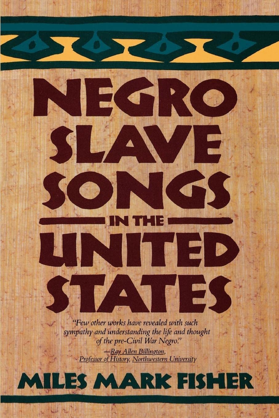 Amazon | Negro Slave Songs in the United States | Fisher, Miles Mark ...