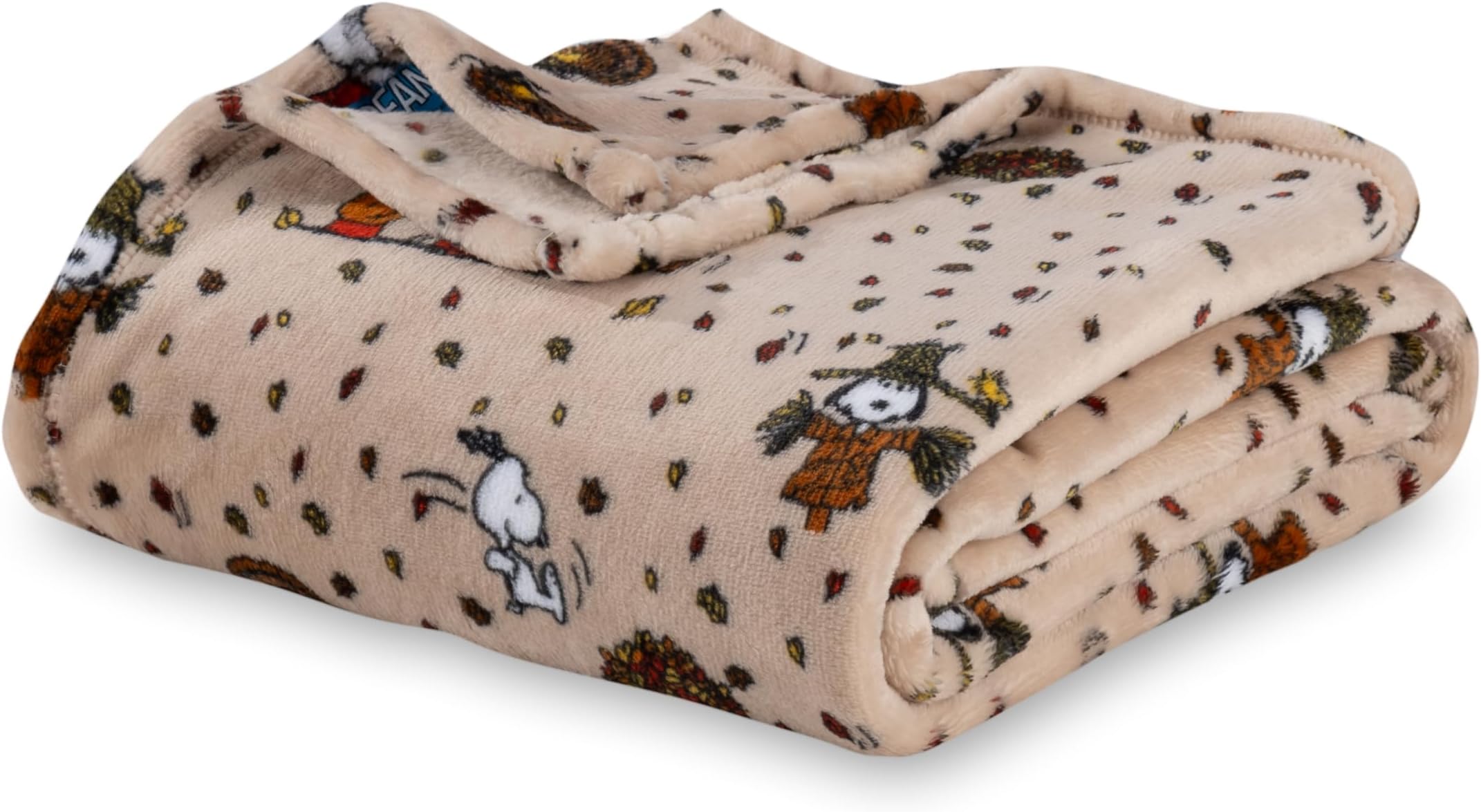 Amazon.com: INTIMO Peanuts Joe Cool Snoopy Woodstock Flag Plush Fleece ...
