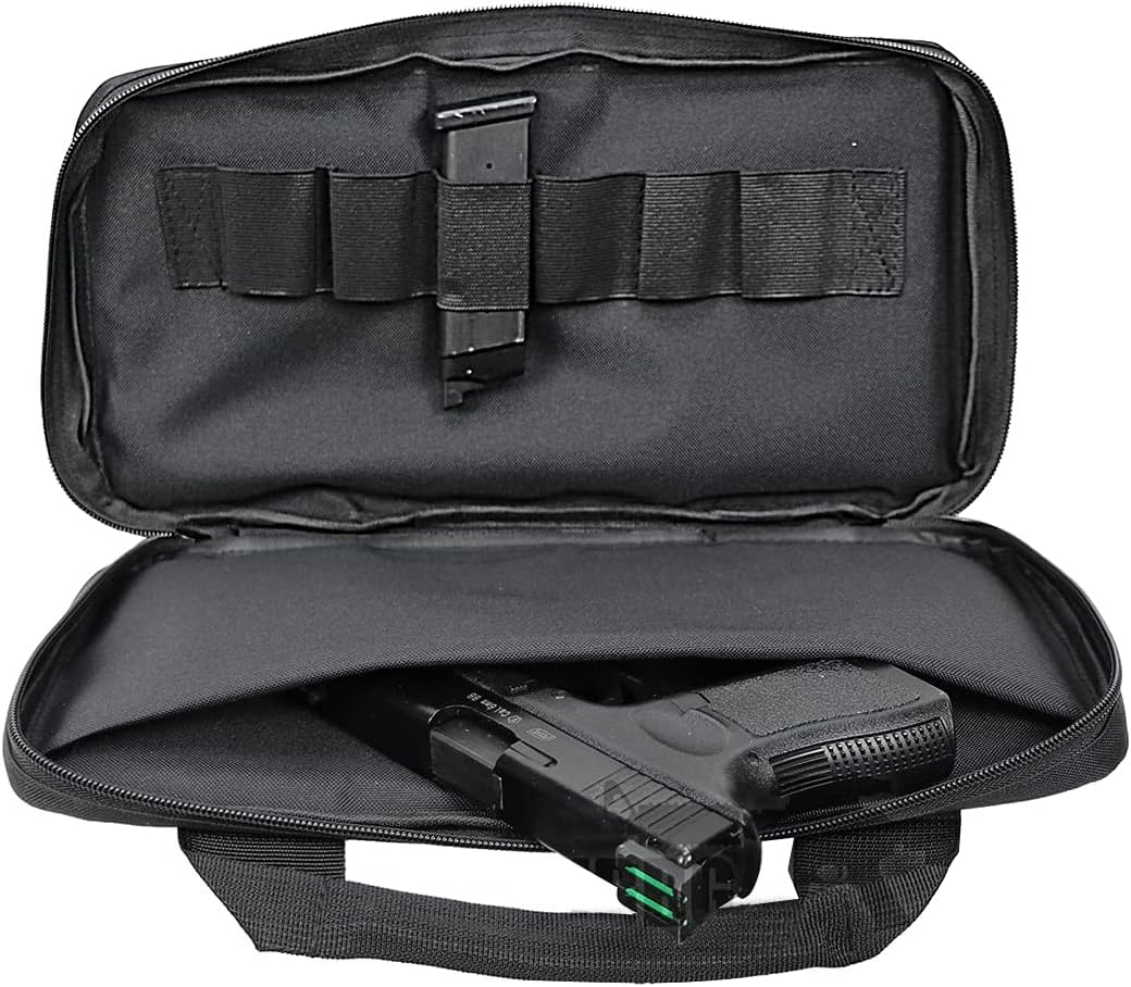 HTUK® Portable Pistol Bag Medium Sized Portable Pistol Bag In Black ...