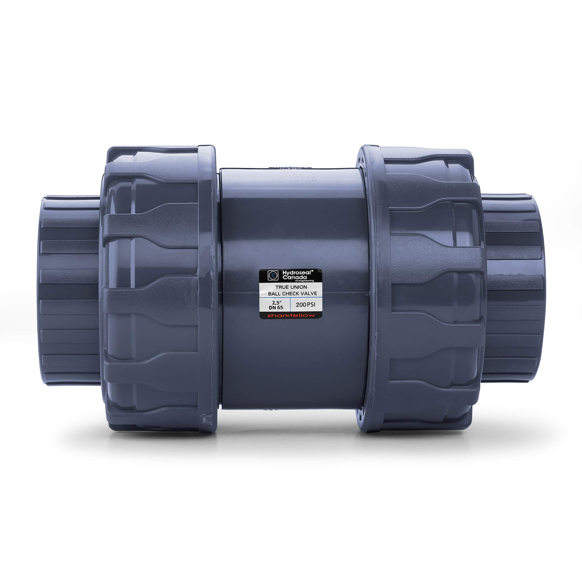 Snapklik.com : HYDROSEAL Sharkfellow 2 1/2 PVC True Union Ball Check Valve