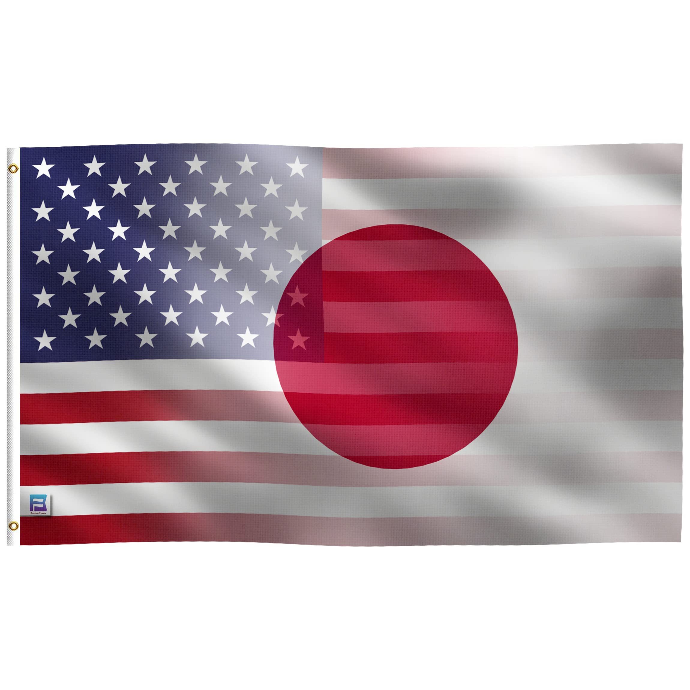 Japanese And American Flag