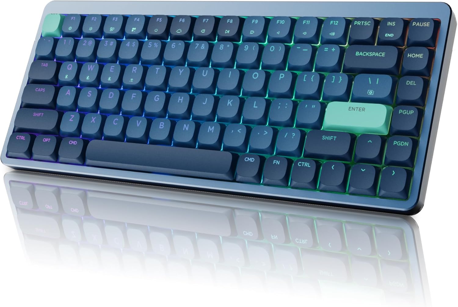Amazon.com: COSTOM L75 Low Profile Mechanical Keyboard, 75% Wireless ...