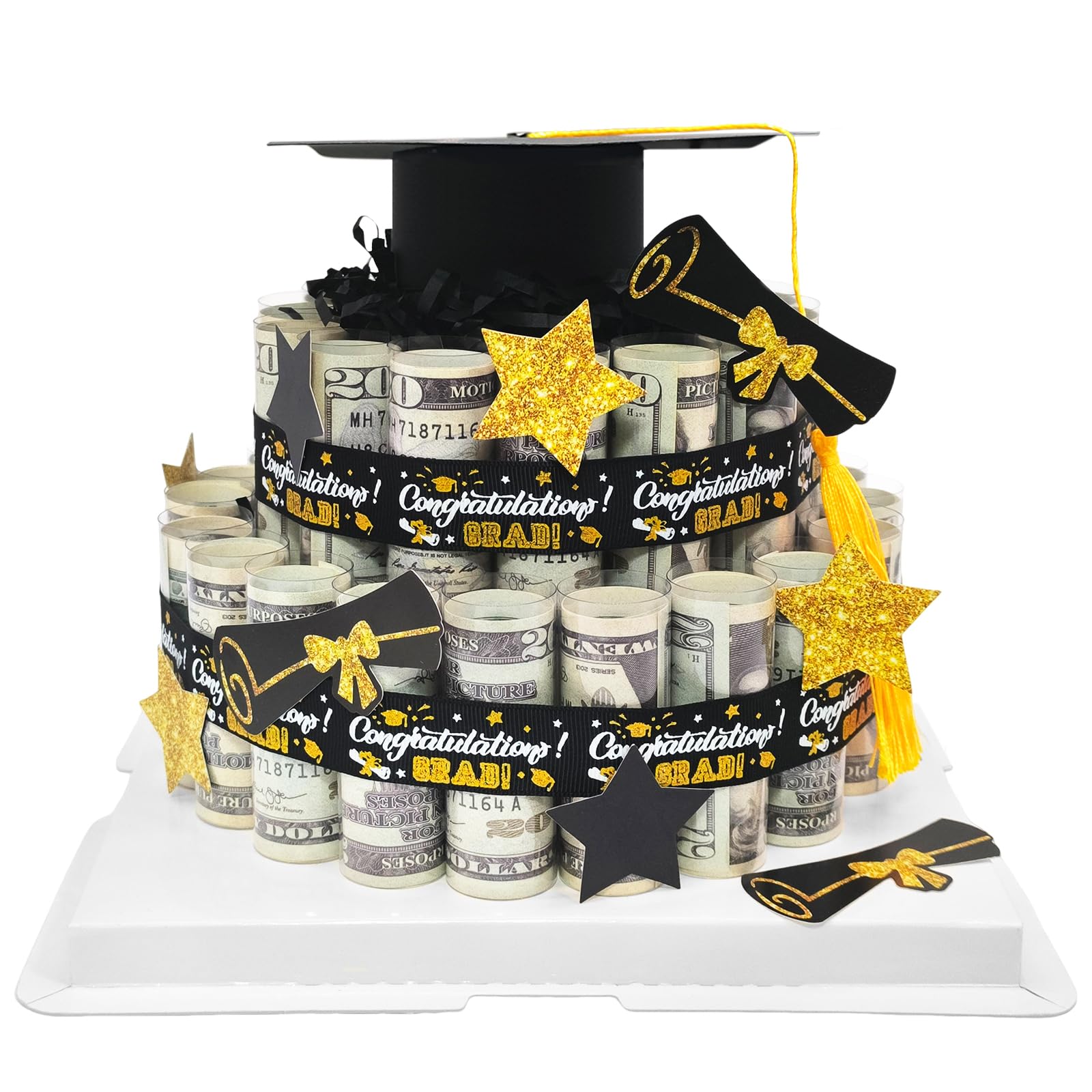 Amazon.com: Gifting Cash Gift Boxes,Graduation Money Gift Box,2 Tier ...