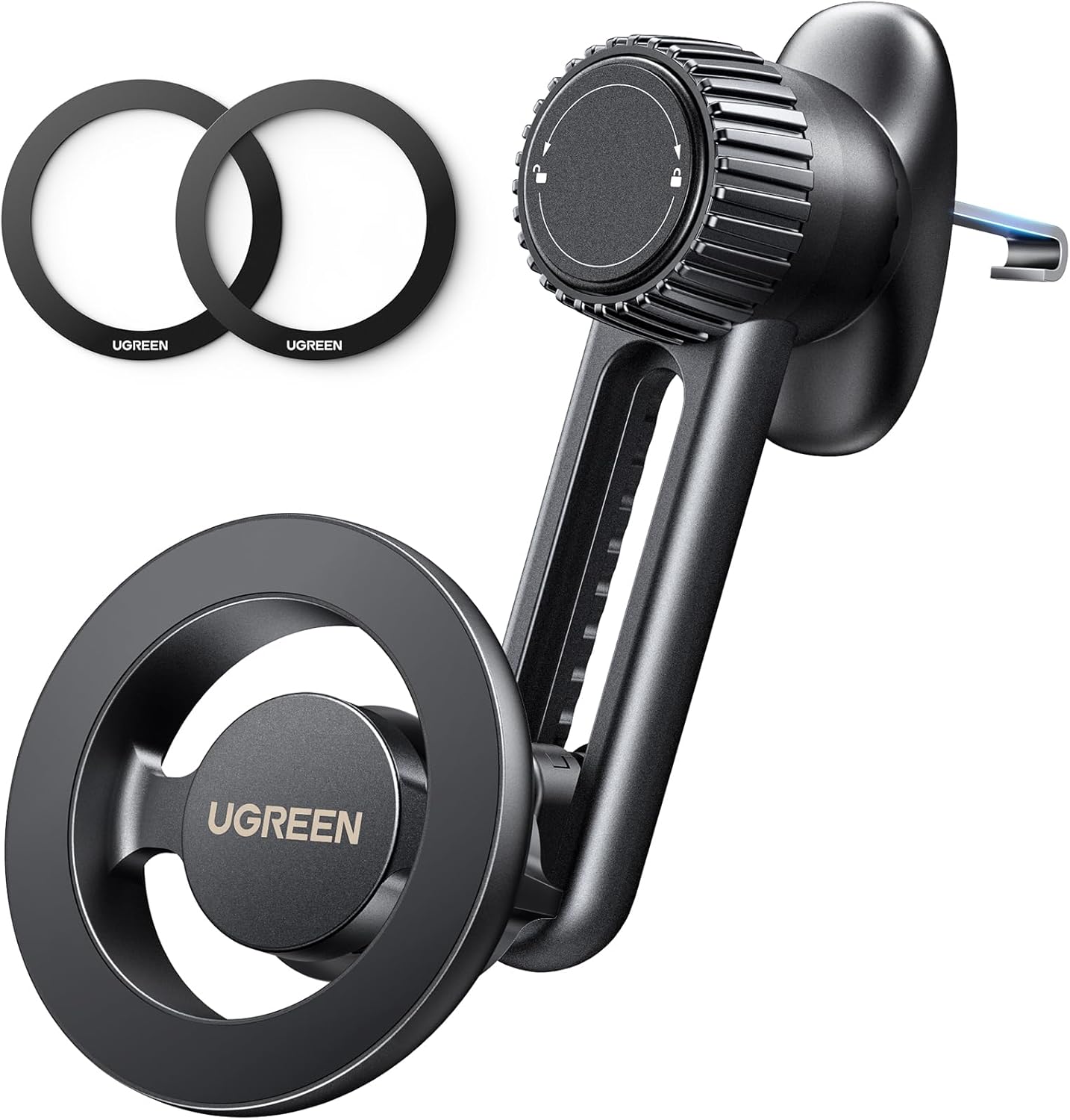 UGREEN Car Phone Mount Compatible with MagSafe, [Anti-Fall, Magnetic ...