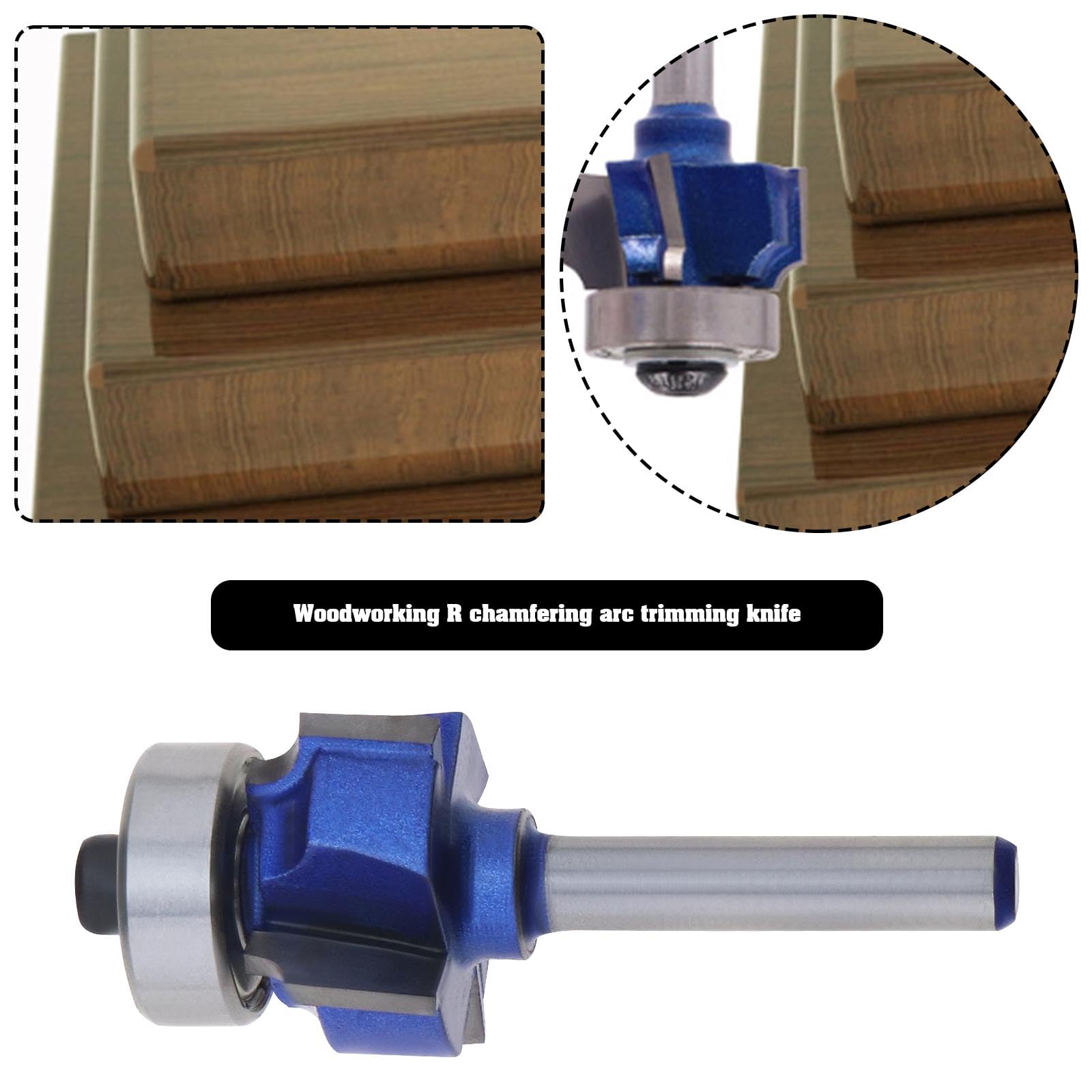 EMSea R3 Round Over Router Bit Round-Over Edging Trimming Router ...