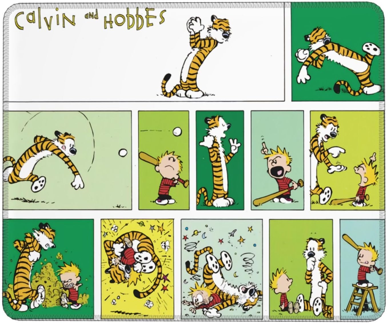 Amazon.com: Uiuzirv Calvin Anime and Hobbes Mouse Pad Mousepad Mat Desk ...