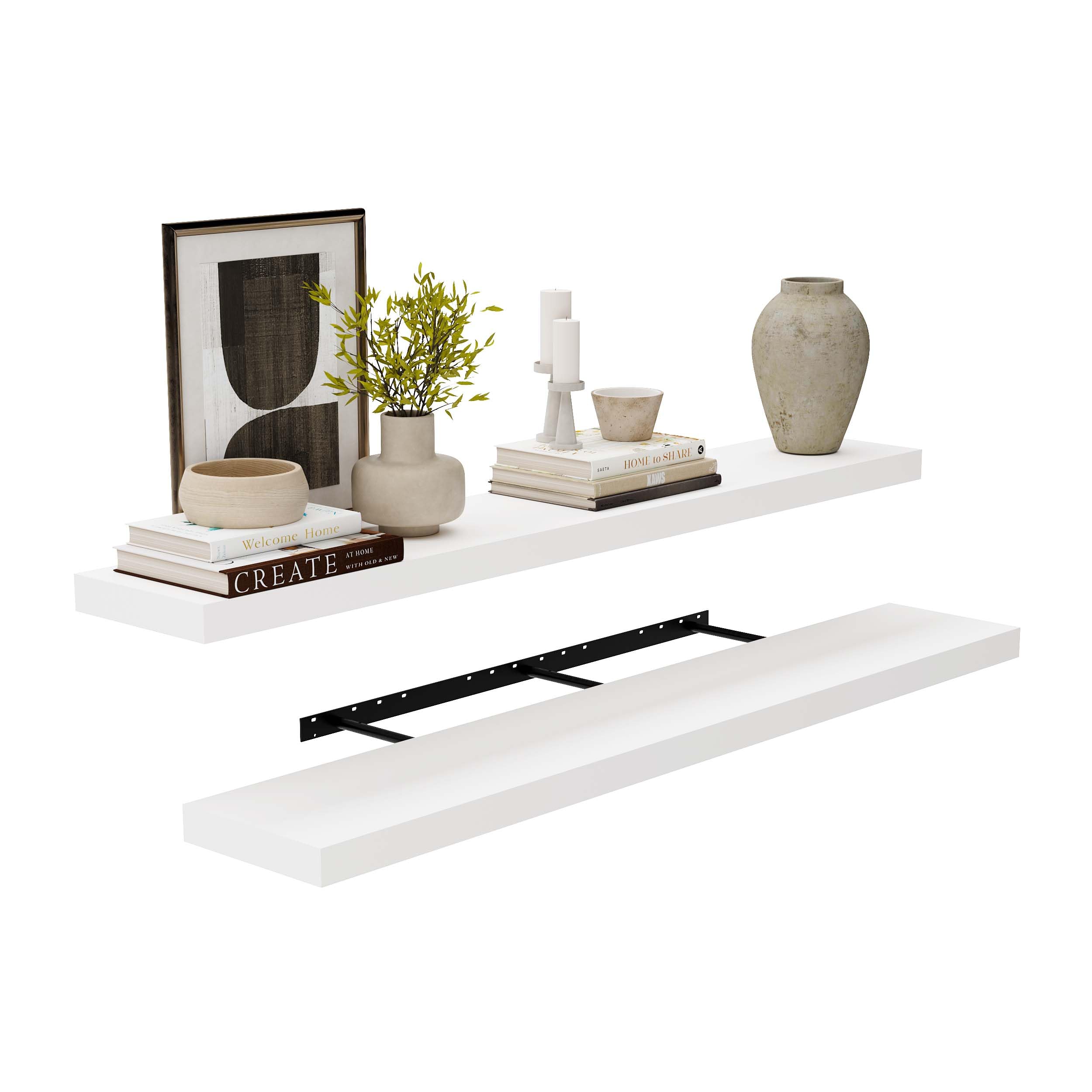 Amazon.com: Wallniture RONDA Floating Shelves for Wall, 60 inch ...