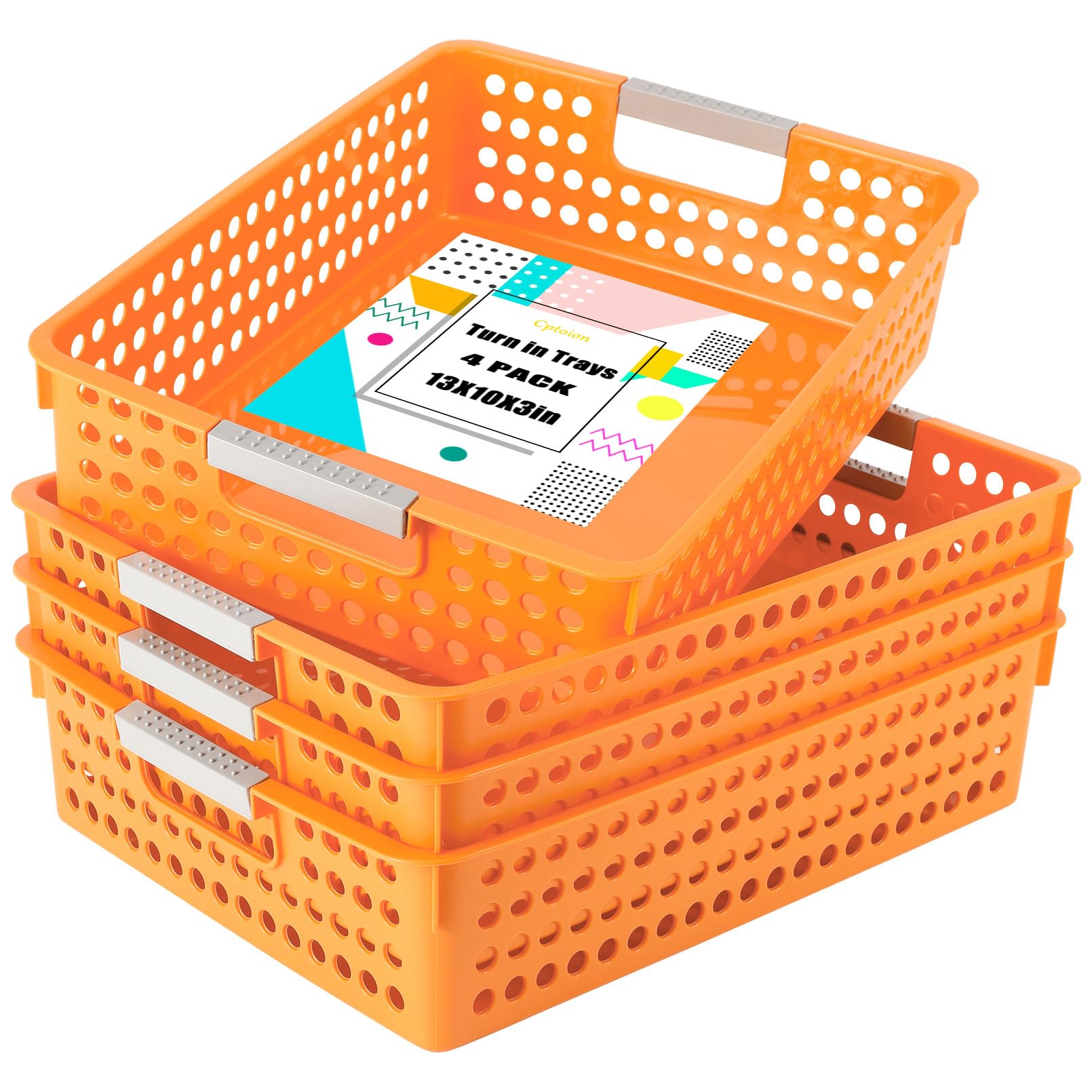 Snapklik.com : Cptoion Turn In Trays Classroom,4 Pack Paper Trays For ...
