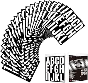 Amazon.com: 24 Sheets 2 Inch Self Adhesive Letters Stick on Vinyl ...