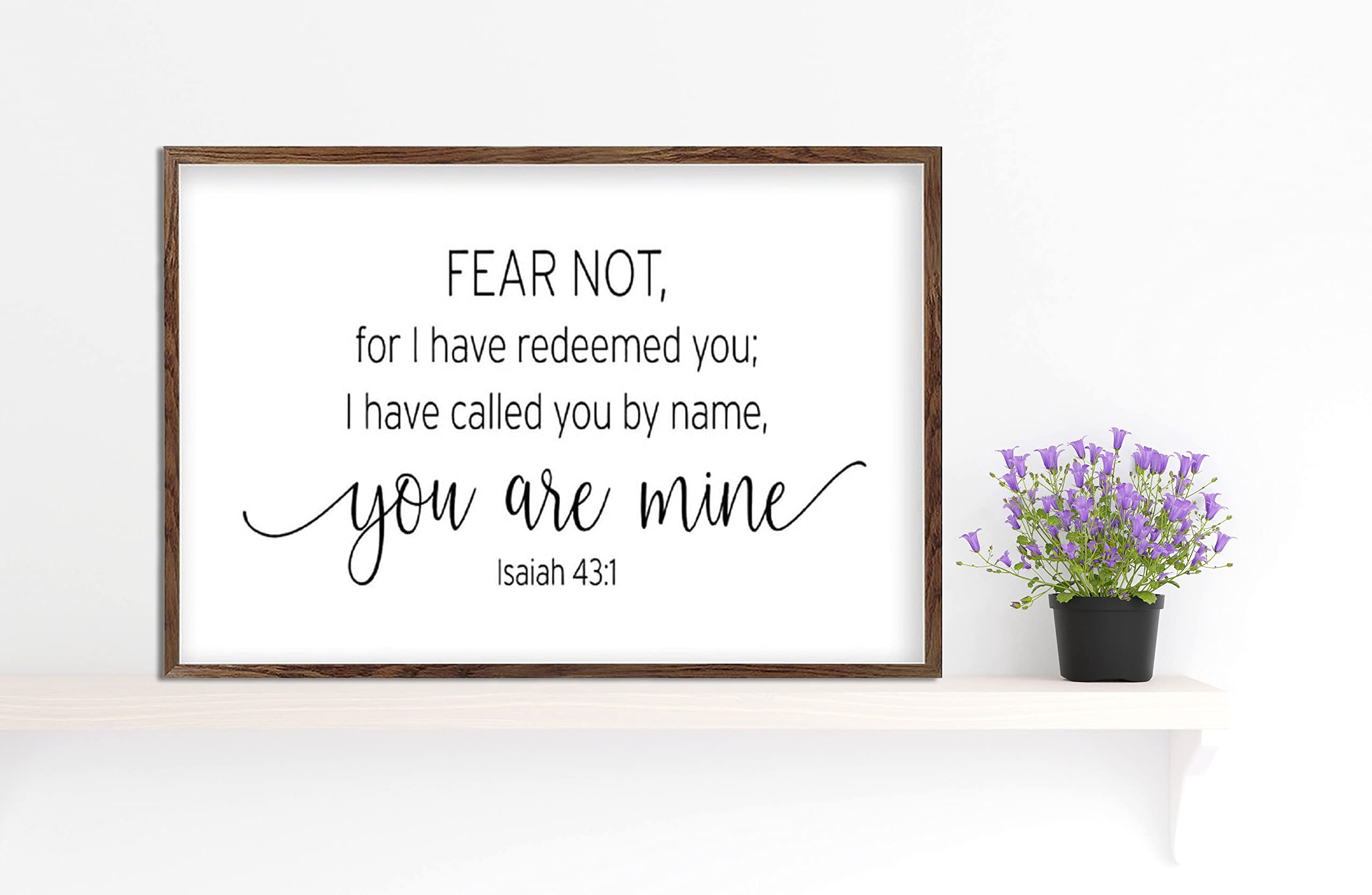 Tamengi Scripture Sign Fear Not For I Have Redeemed You | Desertcart INDIA
