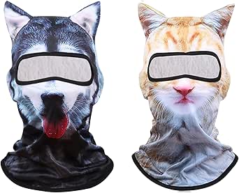 3D Cat Ski Balaclava Sheisty Face Mask with Ears,Animal Ski Mask, for ...