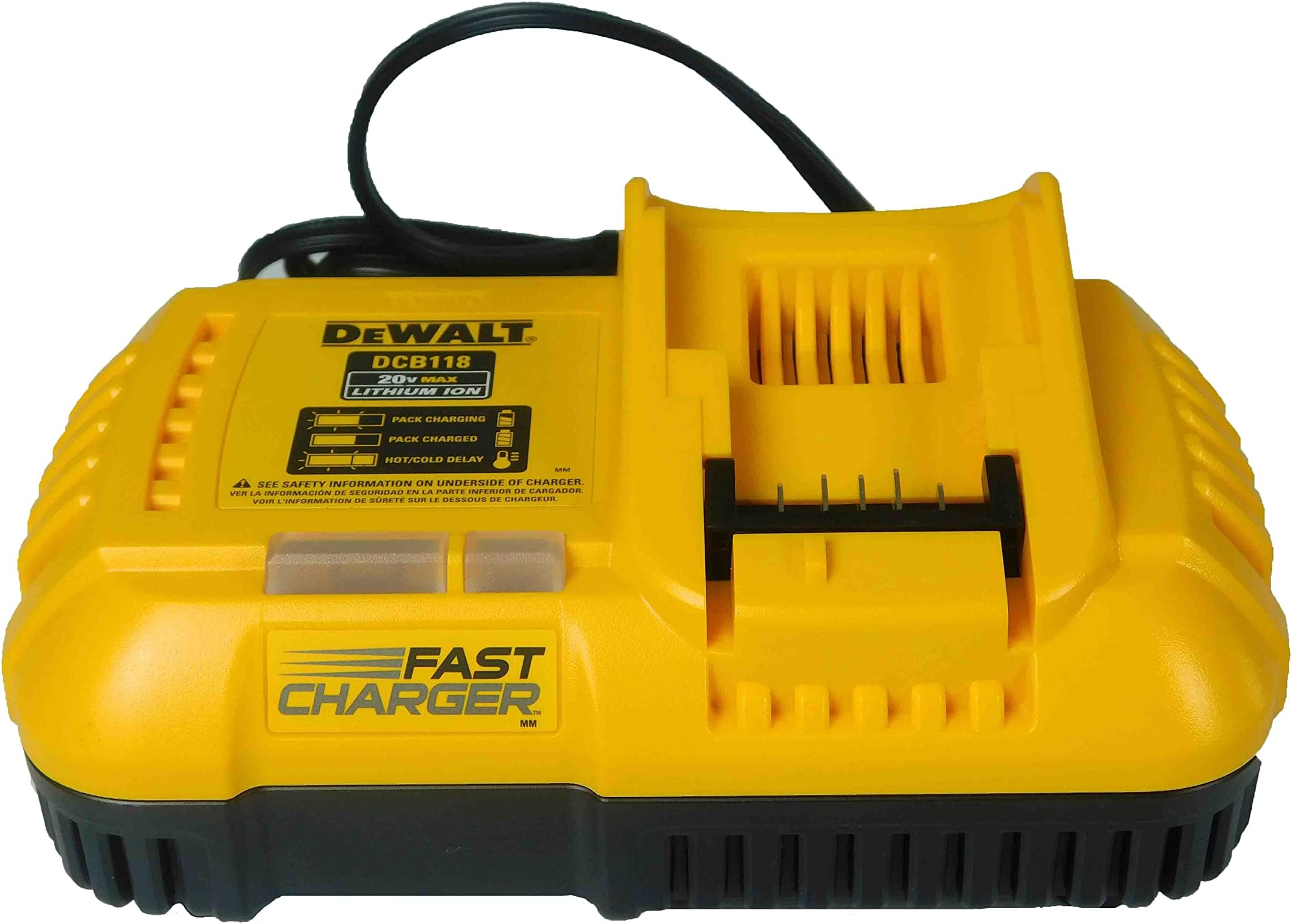 DEWALT DCB100 12-Volt Max Fast Charger - Cordless Tool Battery Chargers ...