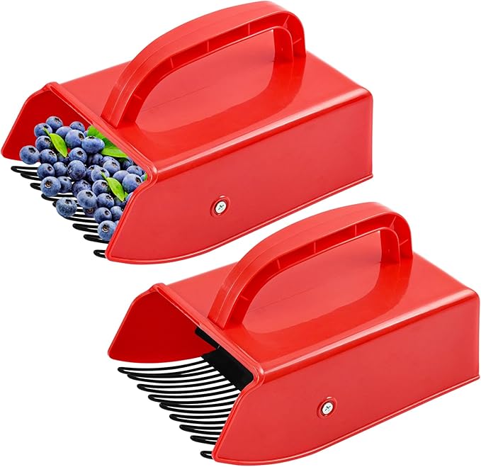 Hanotic 2 Packs Berry Picker, Plastic Blueberry Picker Scoop with ...