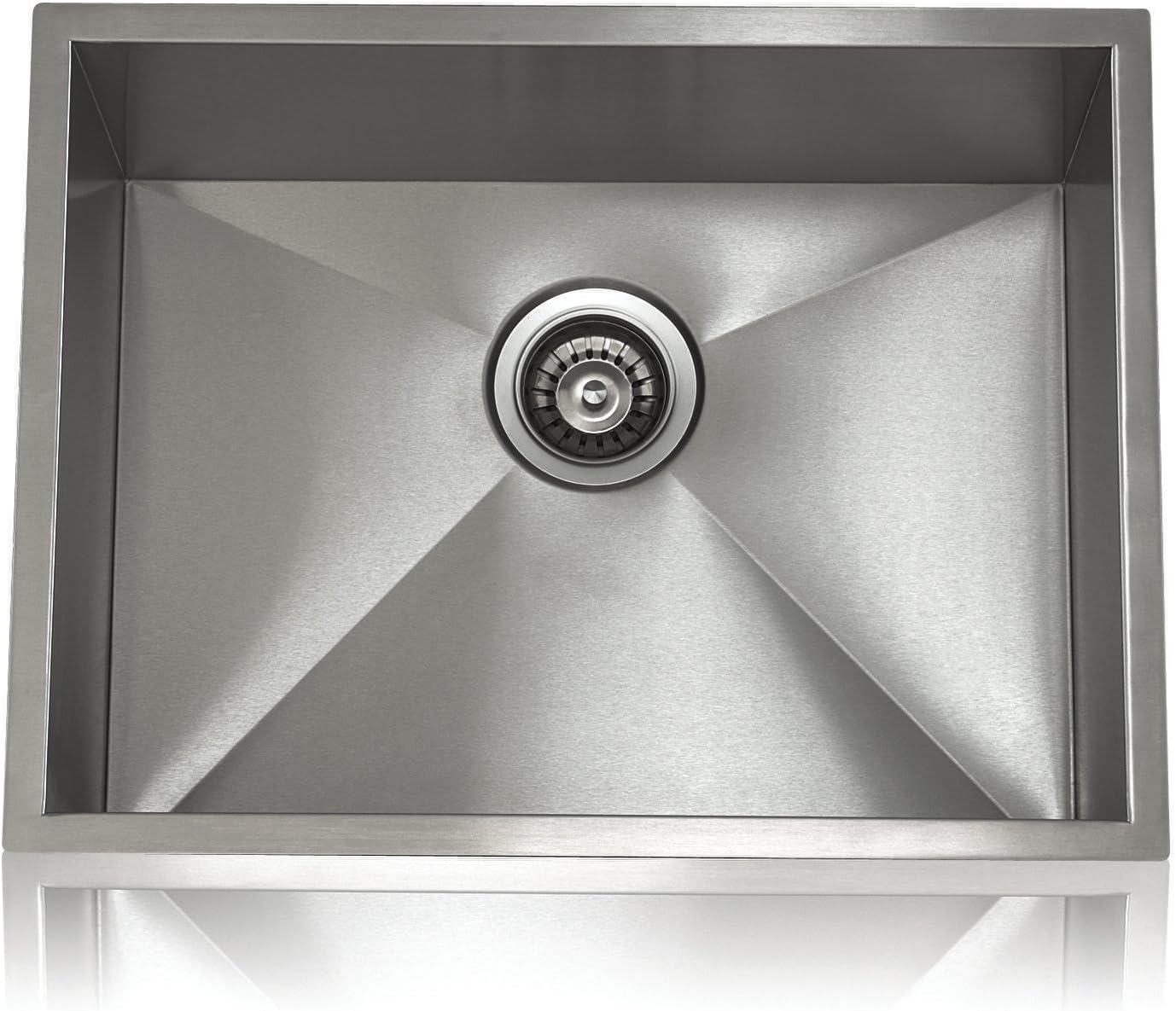 Lenova SS-0Ri-S3 Zero Radius Stainless Steel Single Bowl Undermount ...