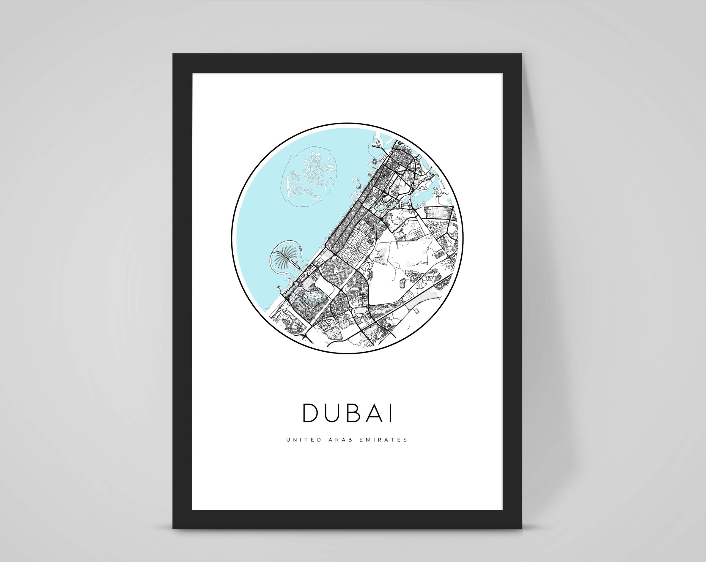 Buy Personalised Dubai UAE Custom City/Town , Any Location/Home Decor ...