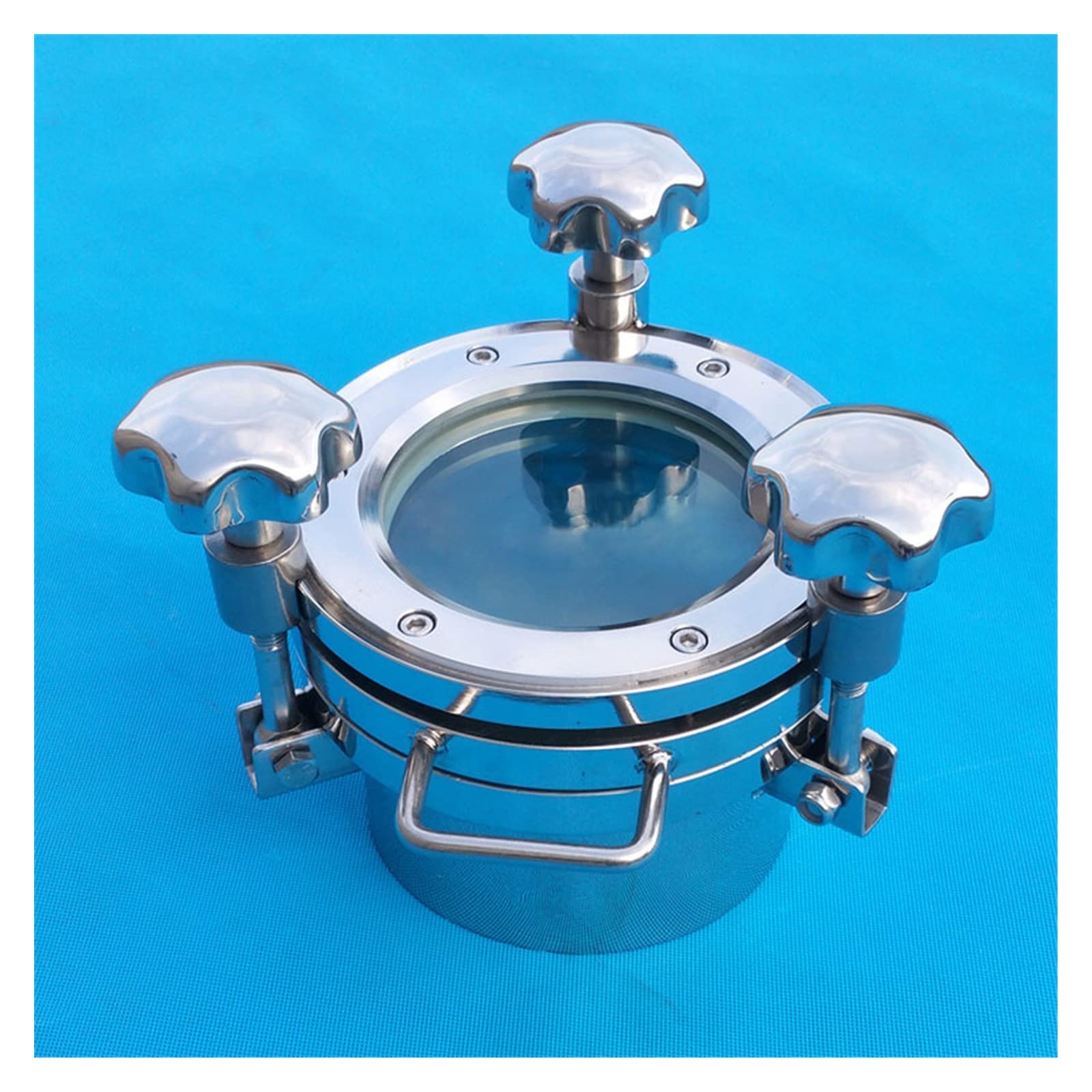 Buy TEMSOOM Large Glass Manhole Flange Full Glass Manhole Stainless ...