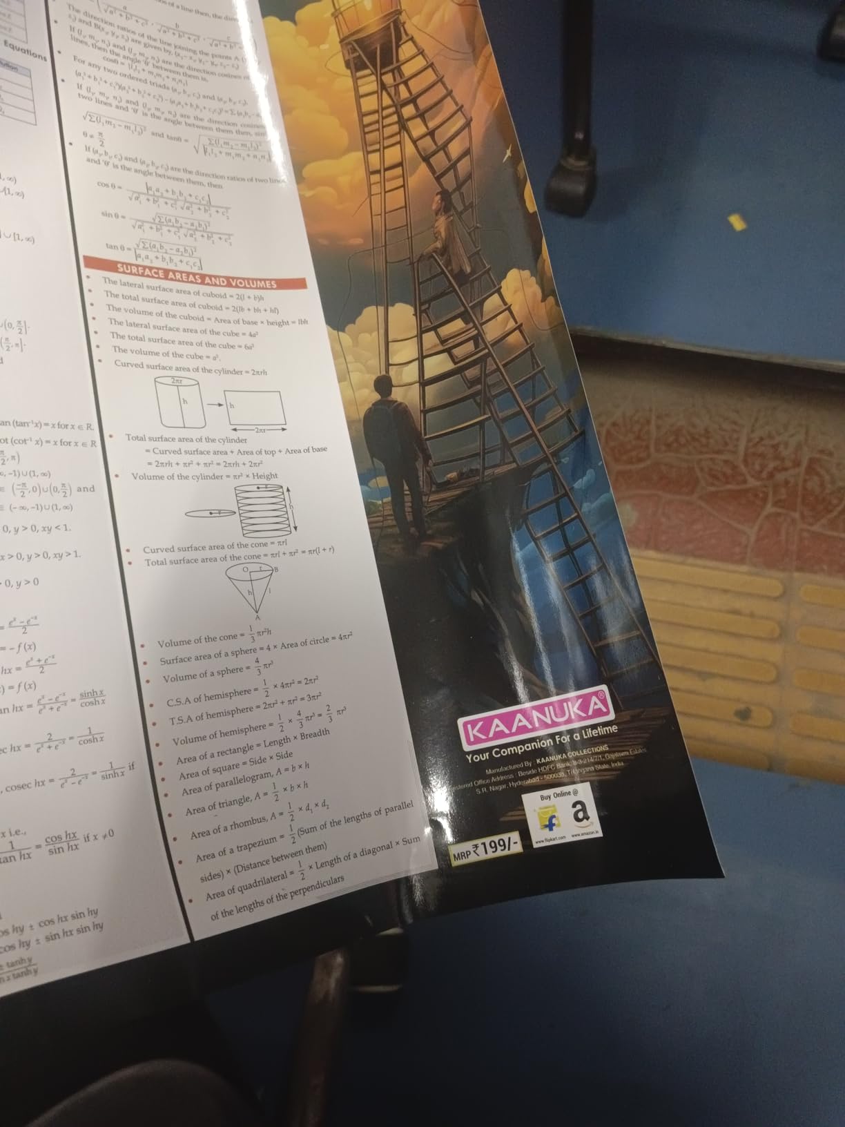 Buy Chemistry Concept And Formulae Wall Chart For Various Exams NEET ...