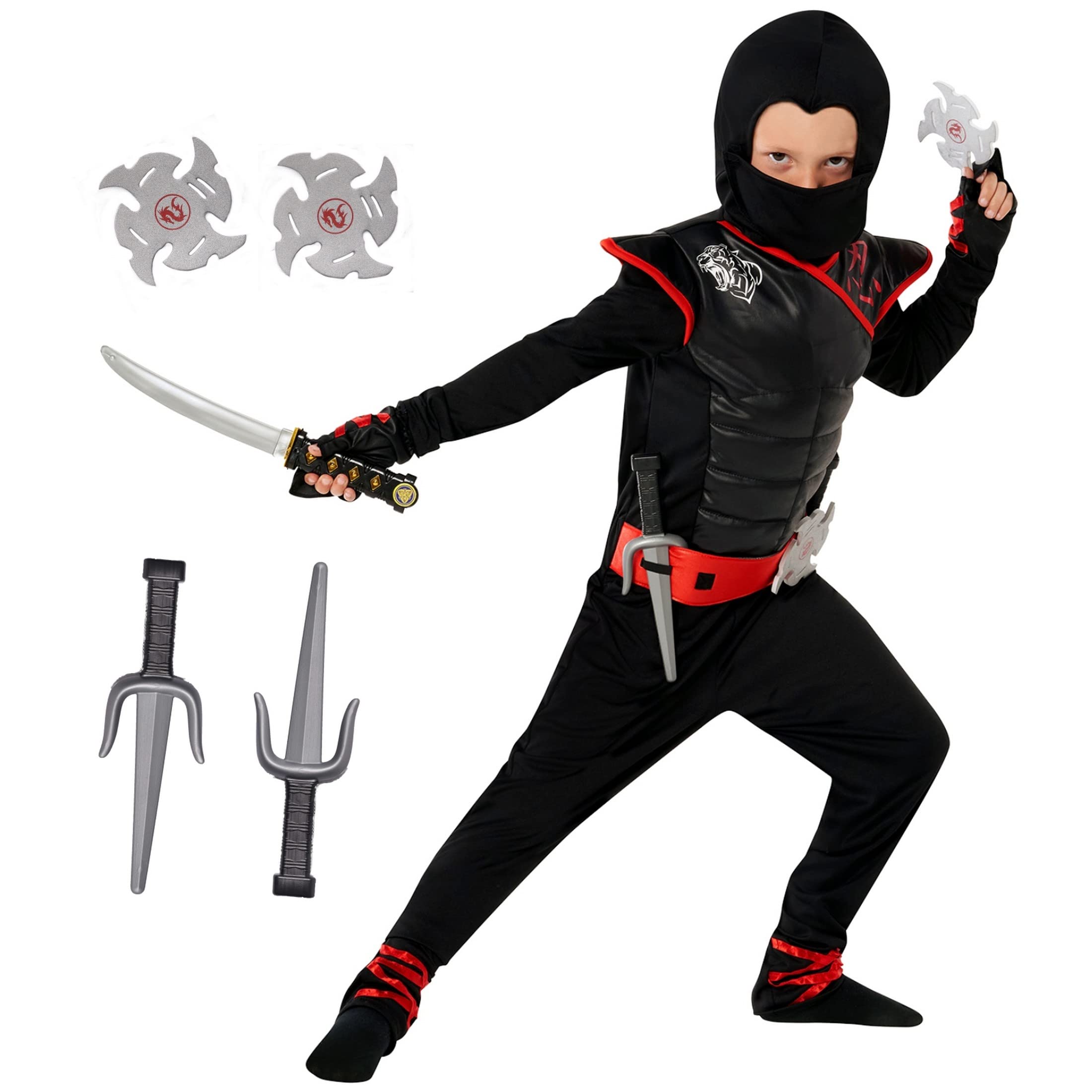 Snapklik.com : Morph Kids Ninja Costume - Boys Ninja Outfit