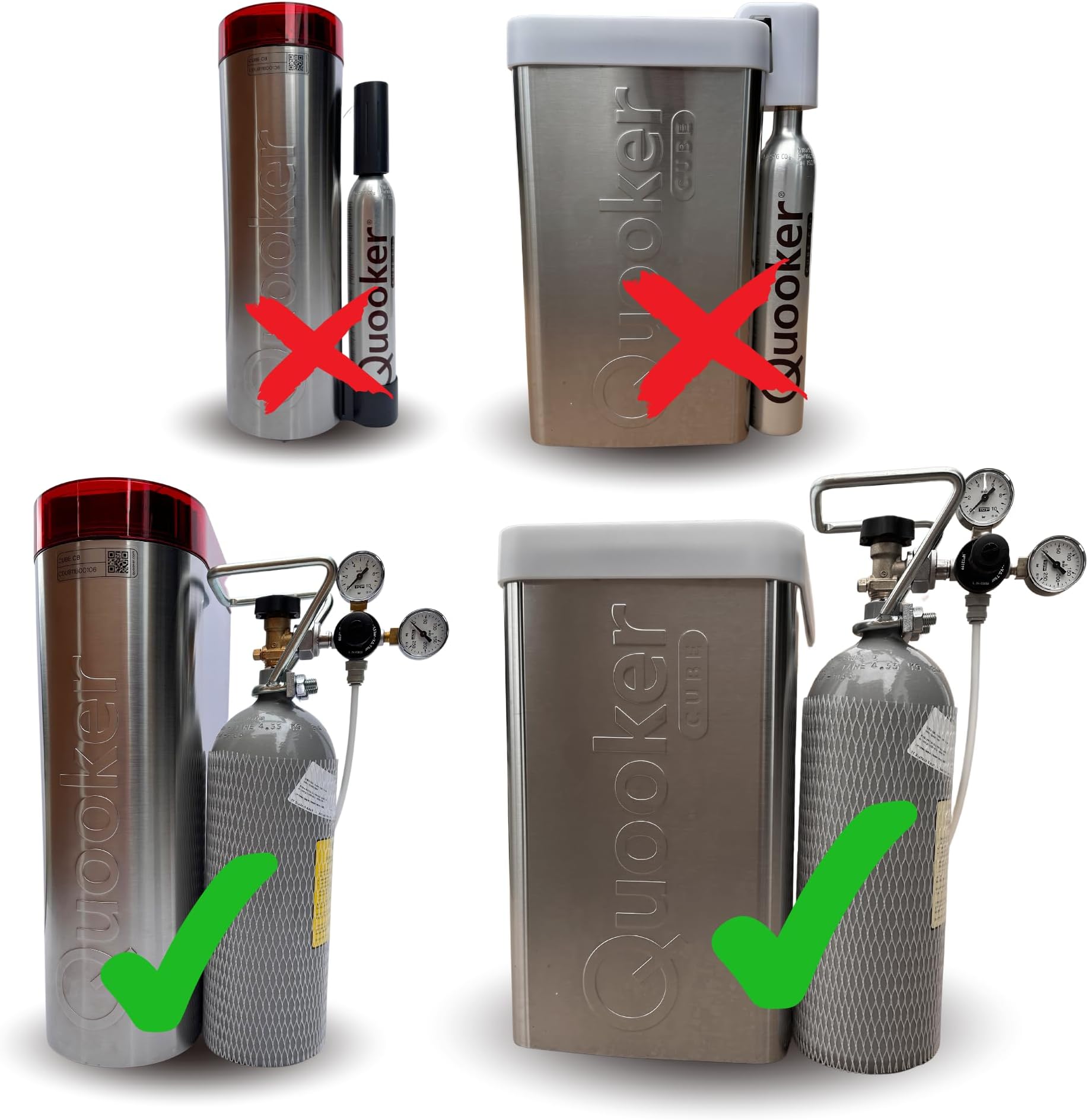 QUOOKER Compatible CO2 YOU 60 Litre Spare Gas Cylinder, CO2 Cylinder ...