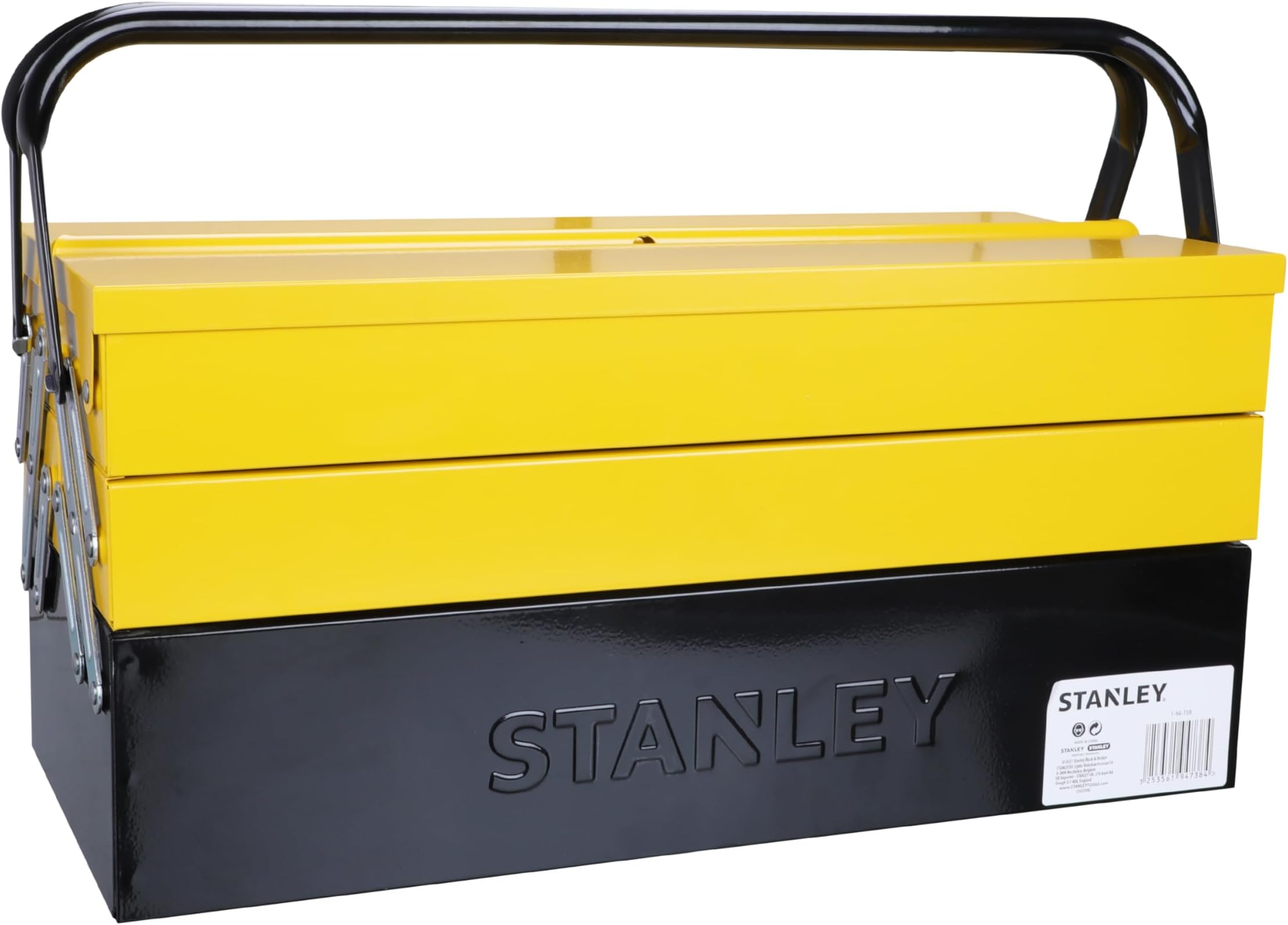 STANLEY 1-94-738 18'' 460 mm Cantilever Tool Box with 5 Trays & Double ...