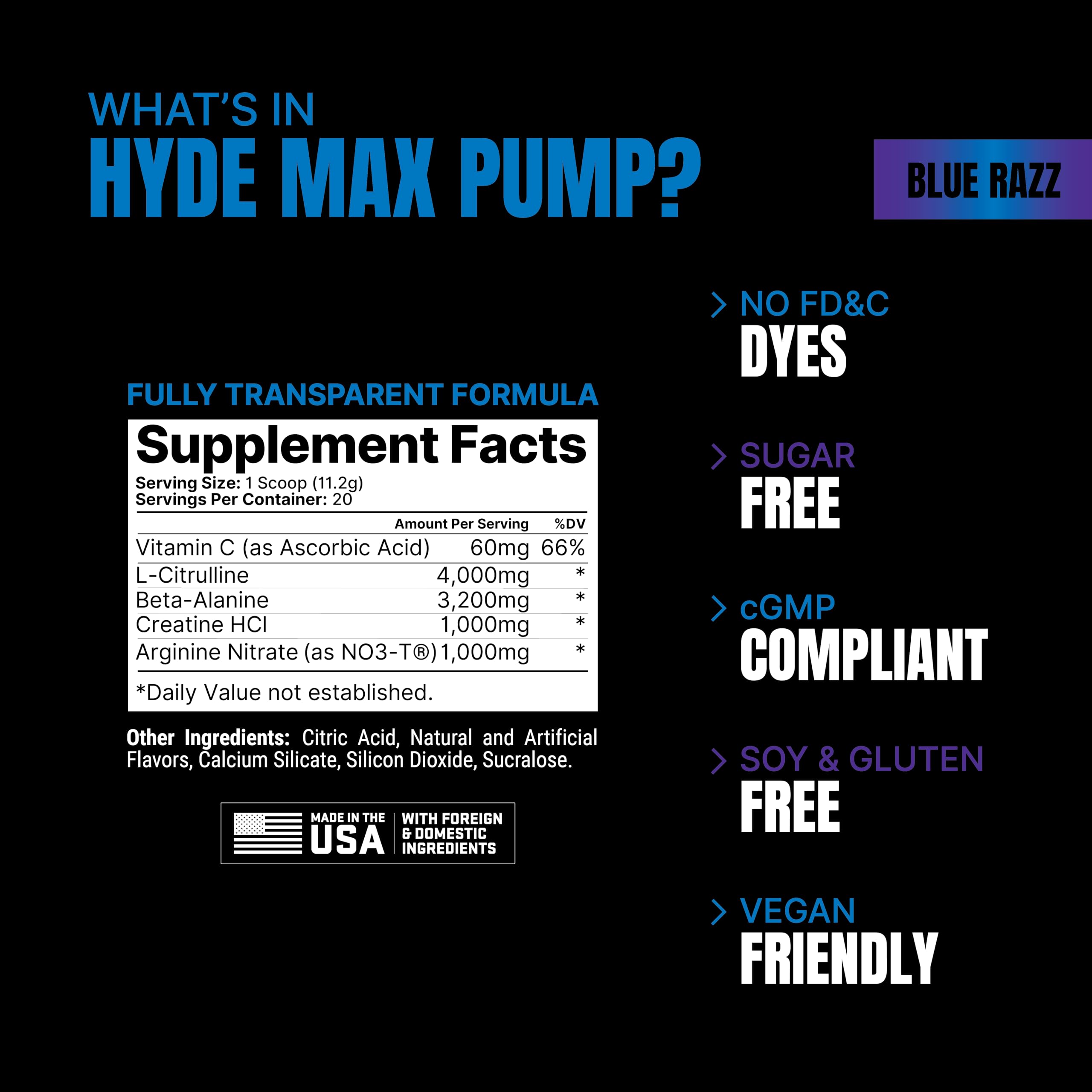 Snapklik.com : PROSUPPS Hyde Max Pump Pre Workout For Men And Women ...