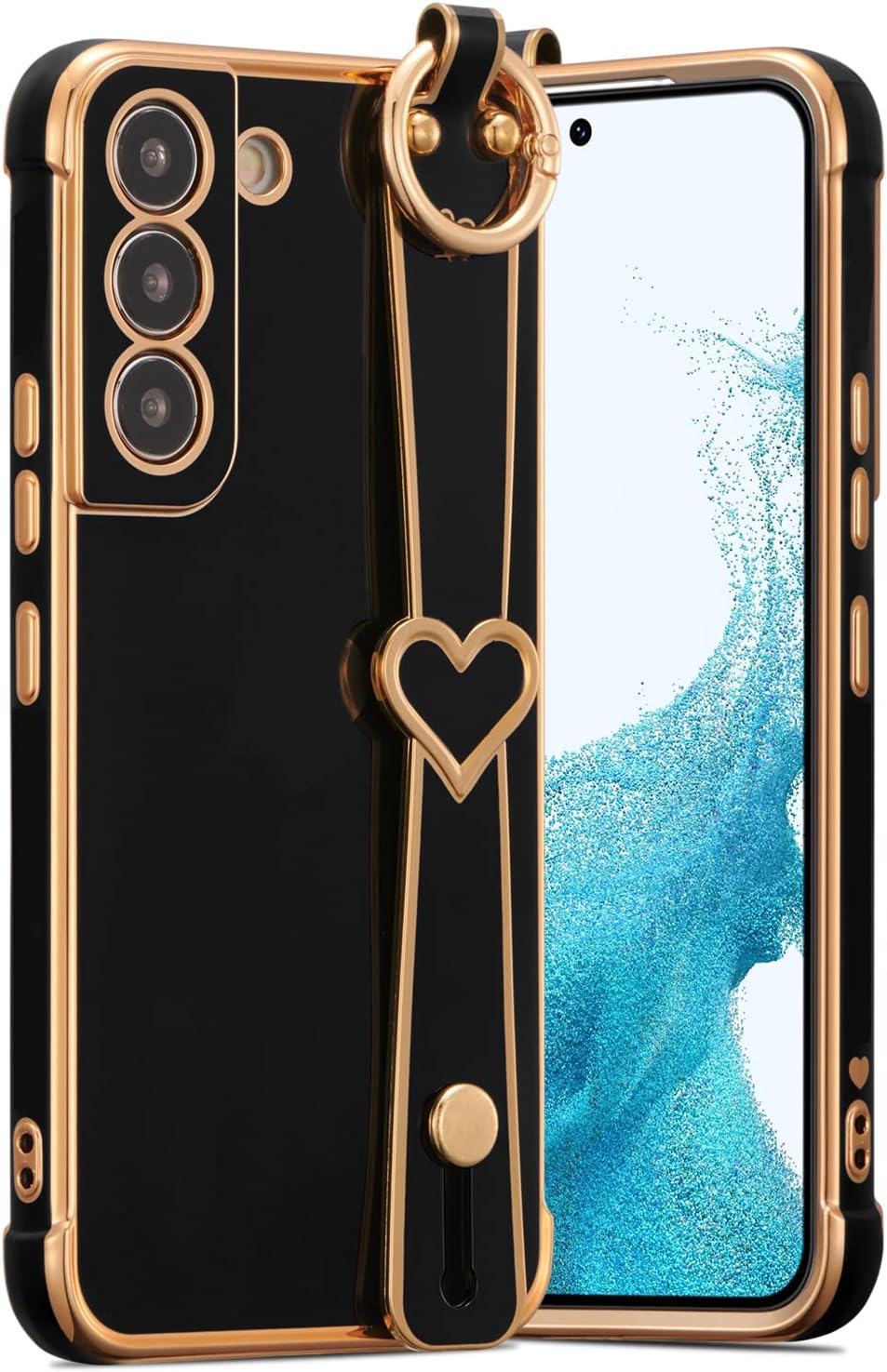 Amazon.com: RALEAVO for Samsung Galaxy S21 5G Case with Wristband ...