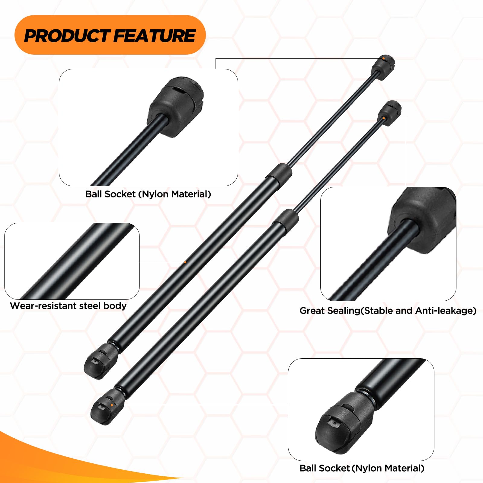 Snapklik.com : SYKRSS C16-17796 20" Gas Strut 20 Inch 110Lbs/489N ...