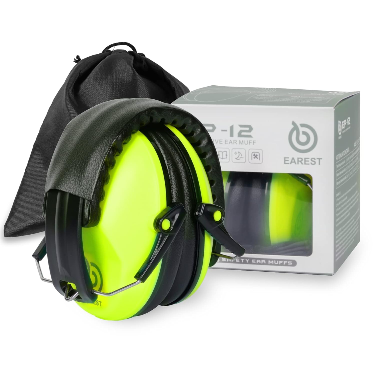 EAREST Protection Ear Muffs, Noise Reduction Safety Ear Muffs Shooting ...
