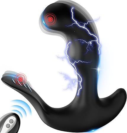 Amazon.com: Prostate Massager Vibrating Butt Plug Anal Toy, Estim Anal ...