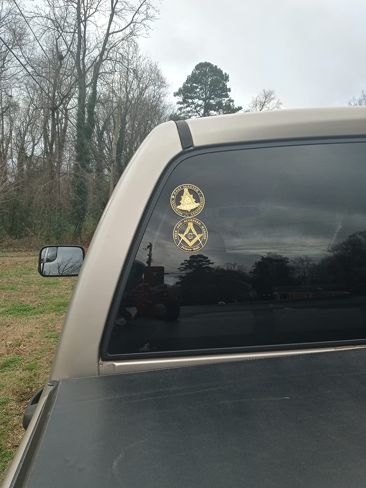 Amazon.com: Masonic Car Emblem Altar Pillars Square & Compass Freemason ...