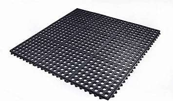 Amazon.com: FlexGard Interlocking Rubber Ring Mats - 5/8" Thick, 3' x 3 ...