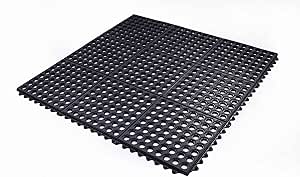 Amazon.com: FlexGard Interlocking Rubber Ring Mats - 5/8" Thick, 3' x 3 ...