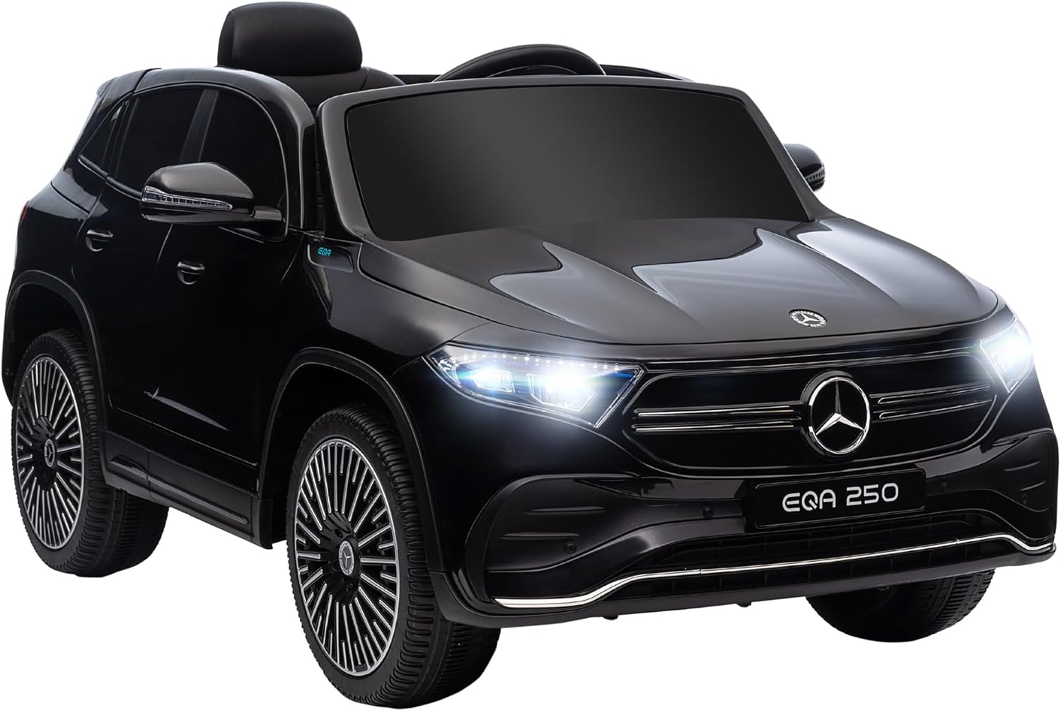 HOMCOM Kinder Elektroauto 12V Mercedes-Benz EQA Elektrofahrzeuge mit ...
