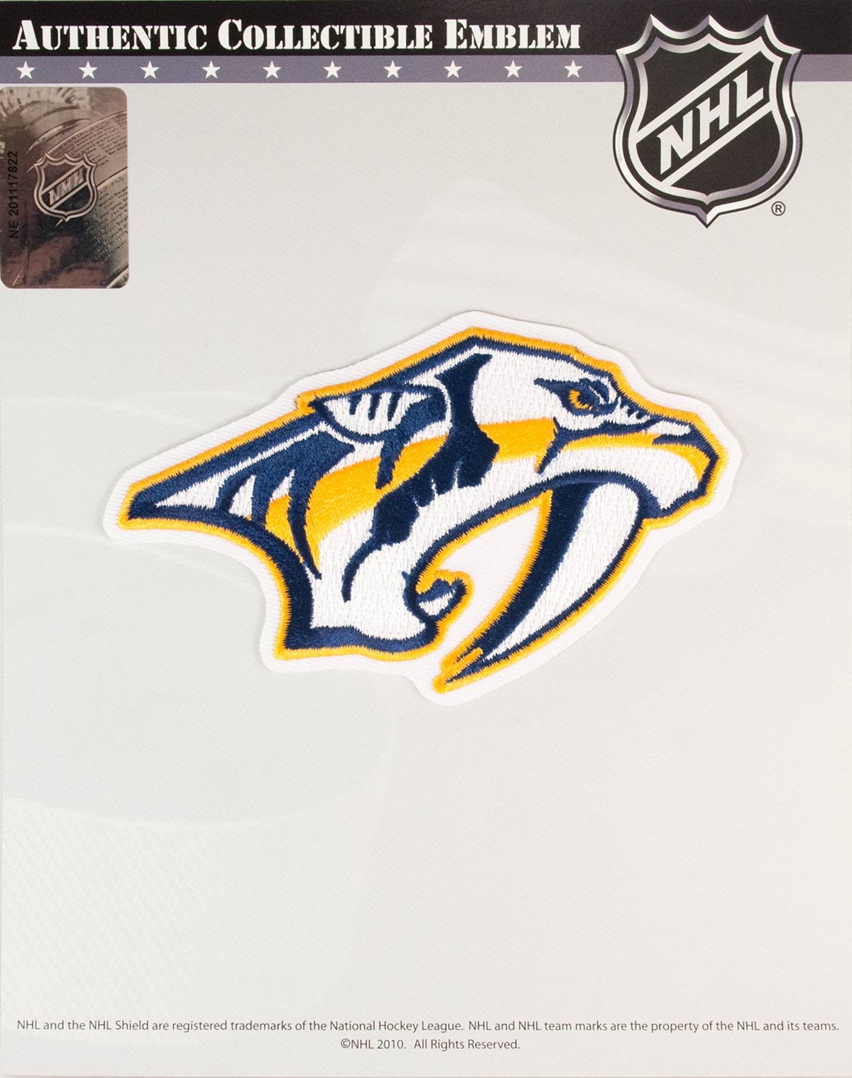 Nashville Predators Original Logo Nashville Predators "NSH 2001" NHL