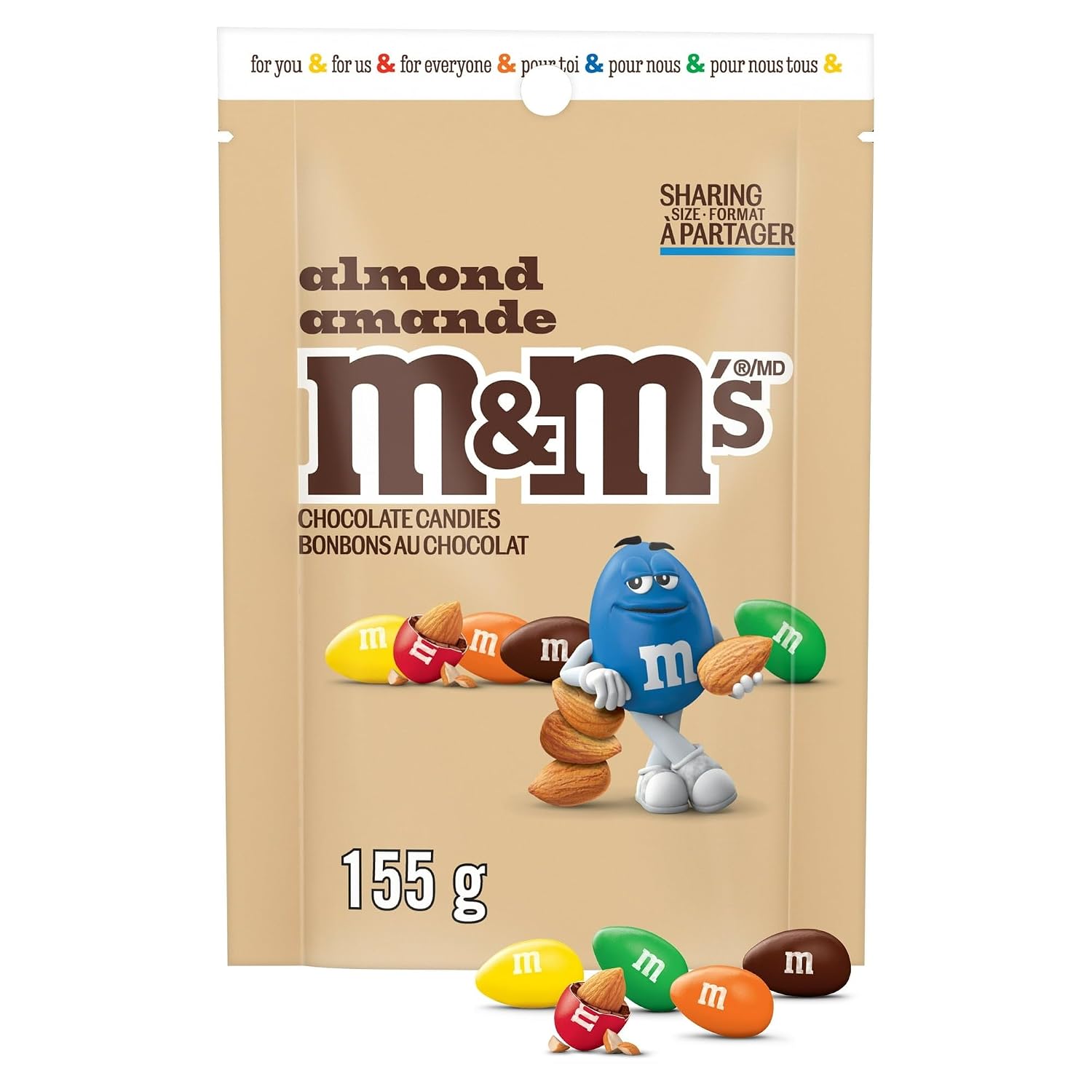 Amazon.com : Almond Milk Chocolate Candies, Sharing - Size, 155g/5.5 oz ...