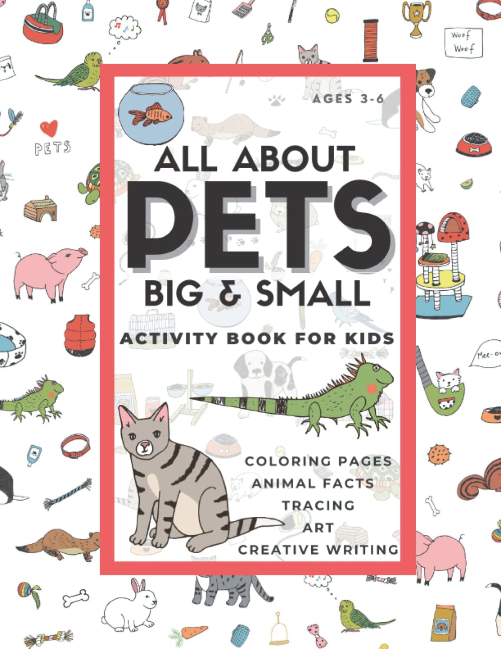 Buy All About Pets Big & Small Activity Book for Kids: Coloring Pages ...