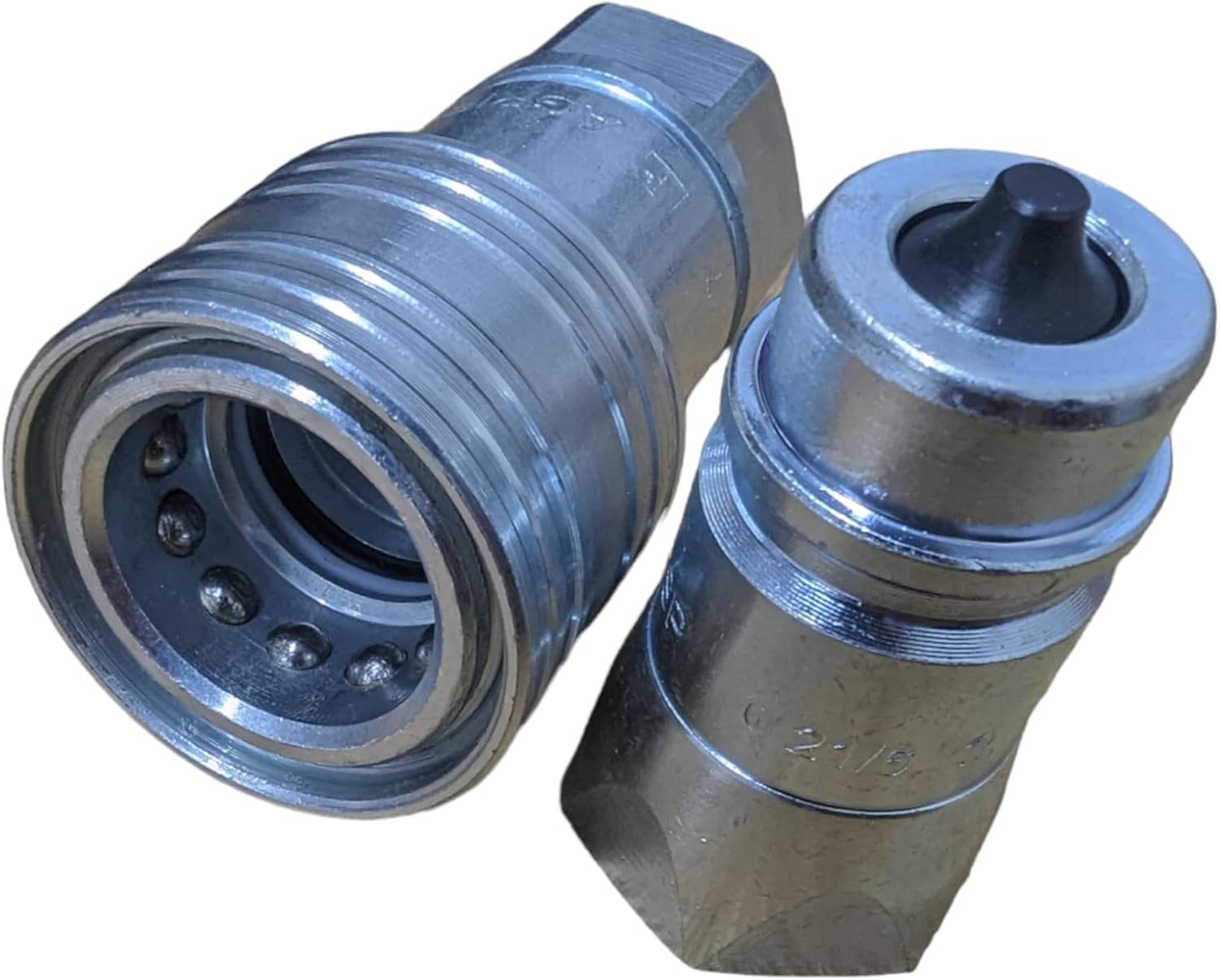 Set of 1/2" Quick Release Hydraulic Coupling Pair Female & Male 1/2 ...